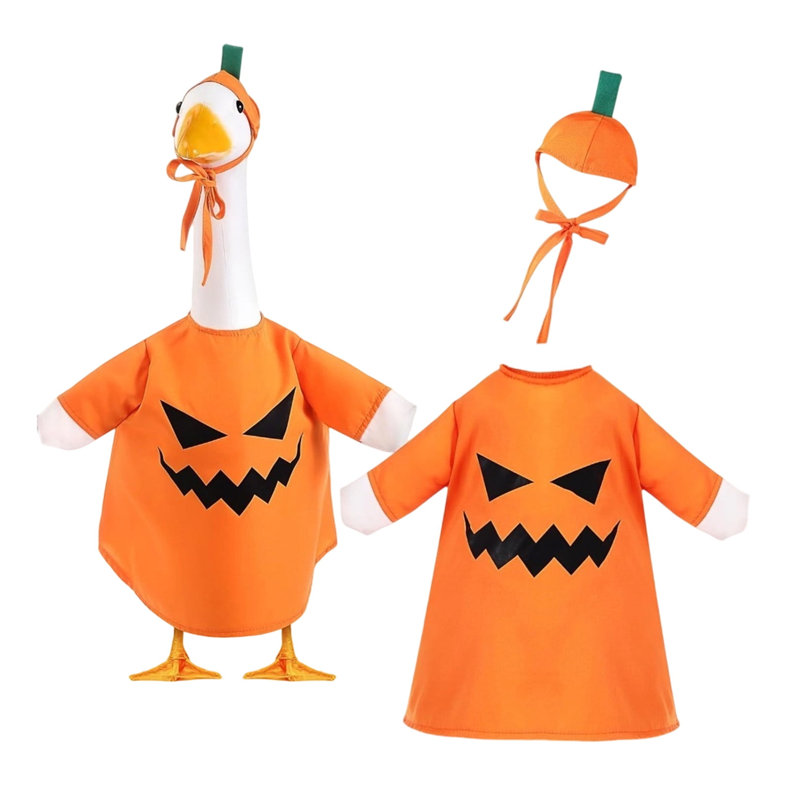 Halloween Pumpkin Ghost Goose Outfit Lawn Porch Goose Cloths Ghost ...