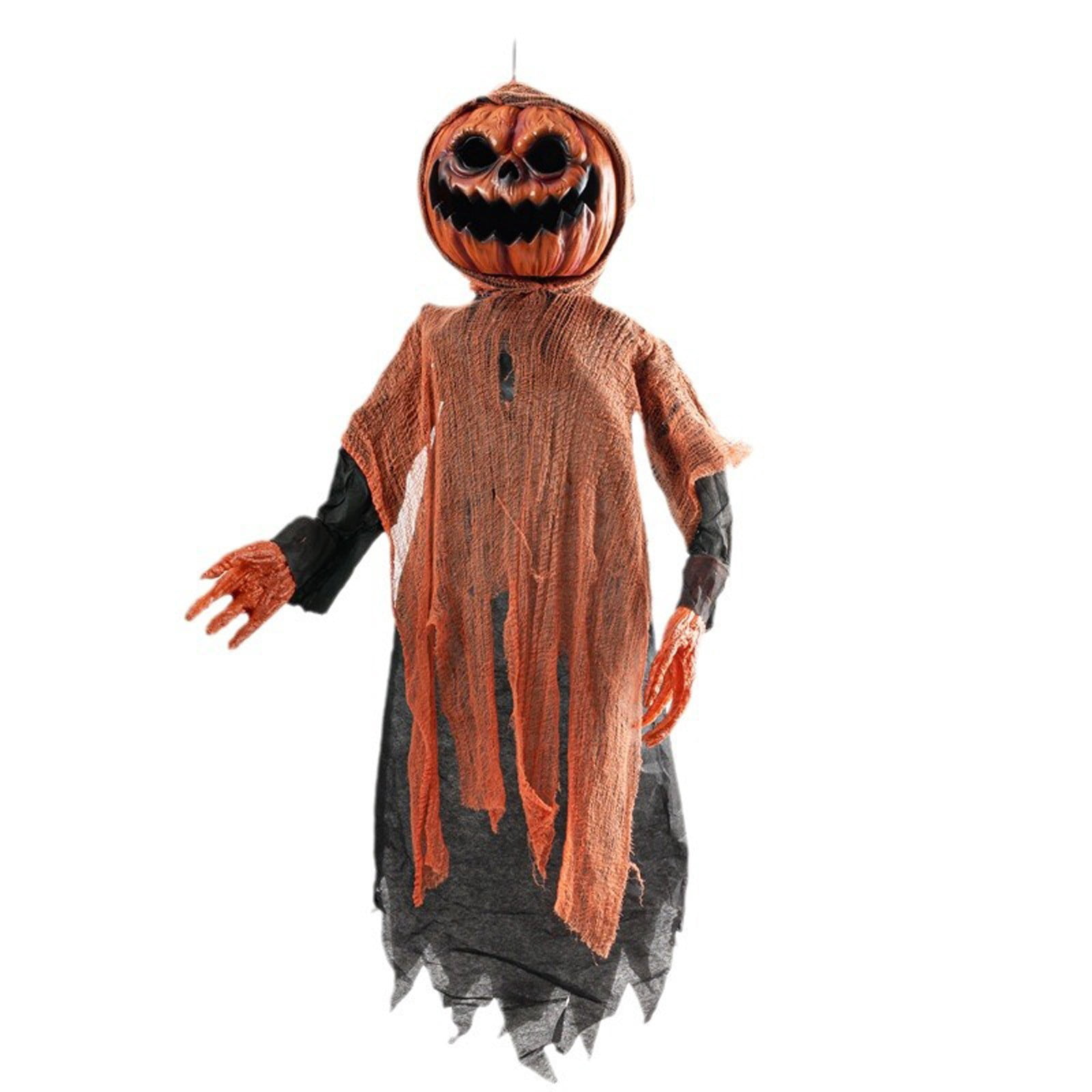 Halloween Pumpkin Hanging Ghos Haunted Hill Farm 48"Life-Size Poseable ...
