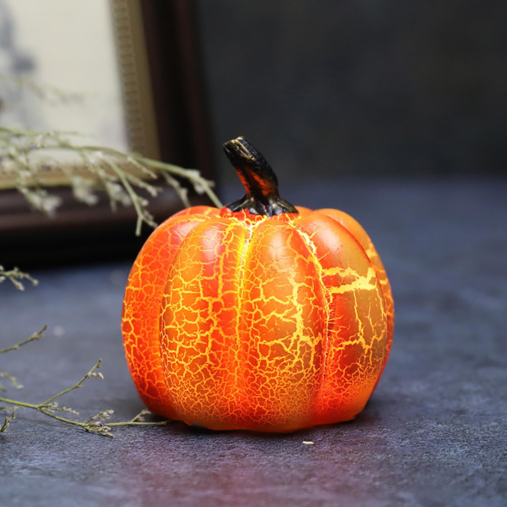 Halloween Pumpkin LED Lantern, Light-Up Halloween Pumpkin Decor ...