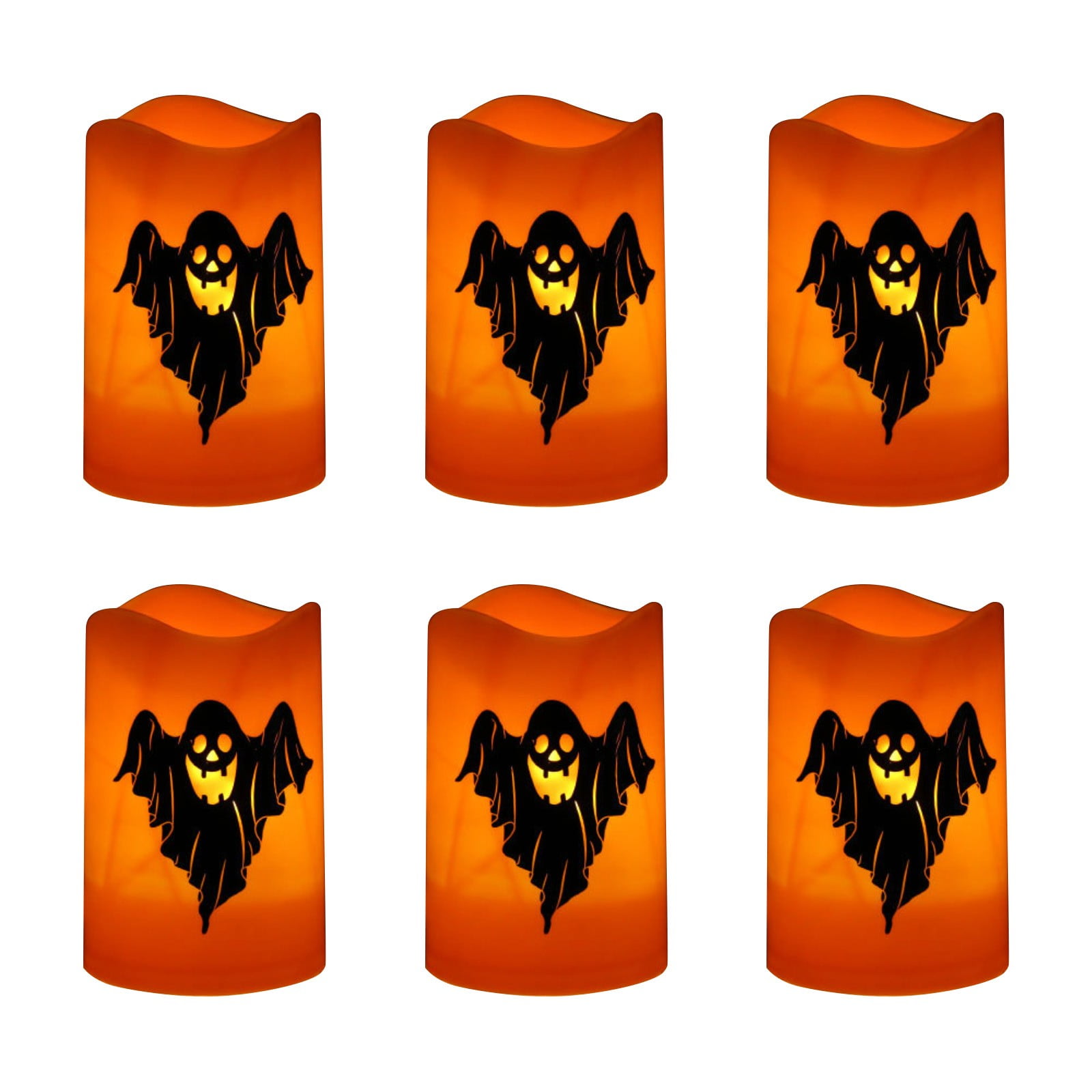 Halloween Pumpkin LED Light Outdoor Halloween Flameless Candles LED Jack-O-Lantern with Pumpkin ...