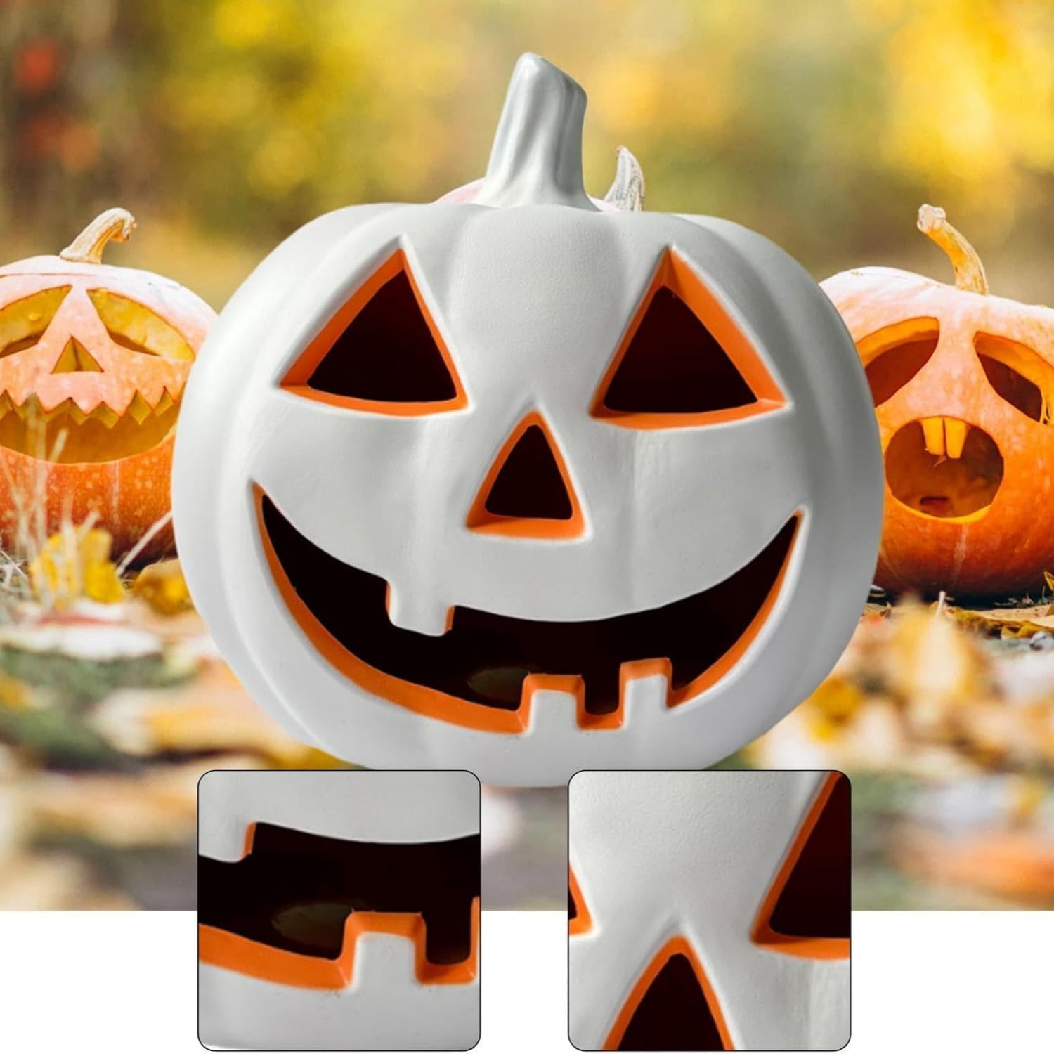Halloween Pumpkin Lamp, LED Pumpkin Lights, Halloween Decorations ...