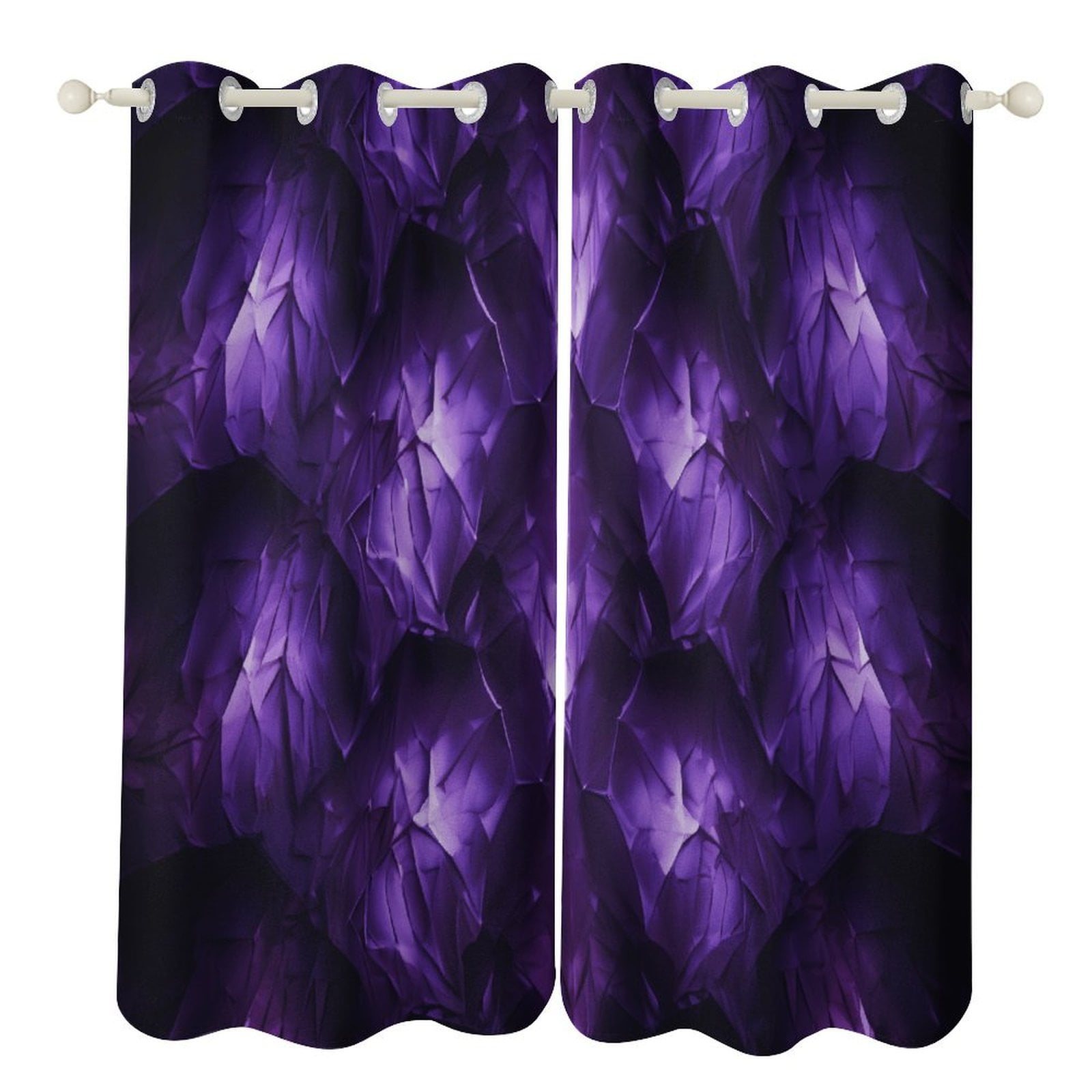 Halloween Pumpkin Lantern Bat Curtains Aesthetic Envrionmental Friendly ...