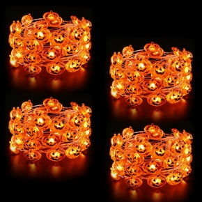 Orange Battery Powered Lights