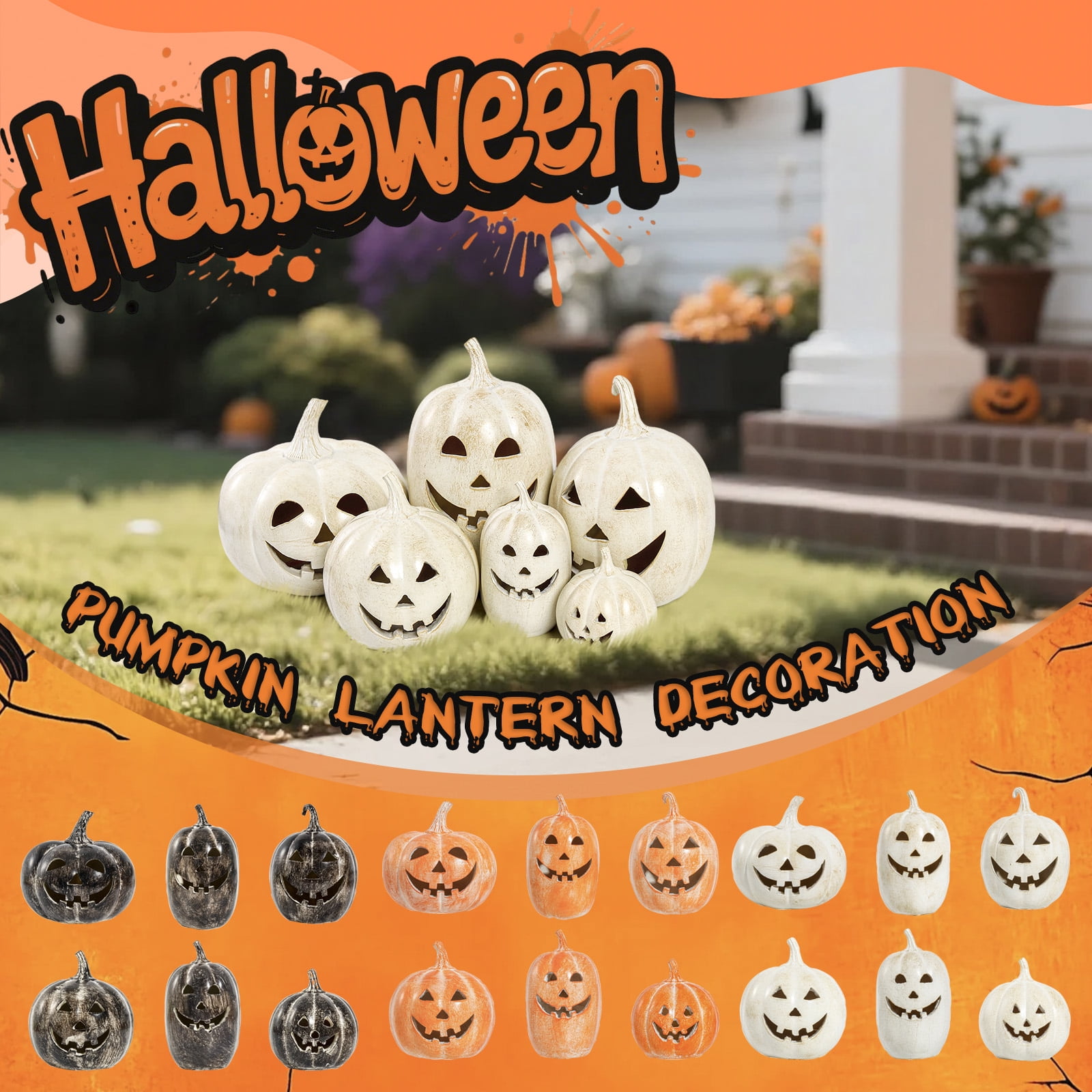 Halloween Pumpkin Lights Jack O Lanterns Vintage Halloween Decorations ...