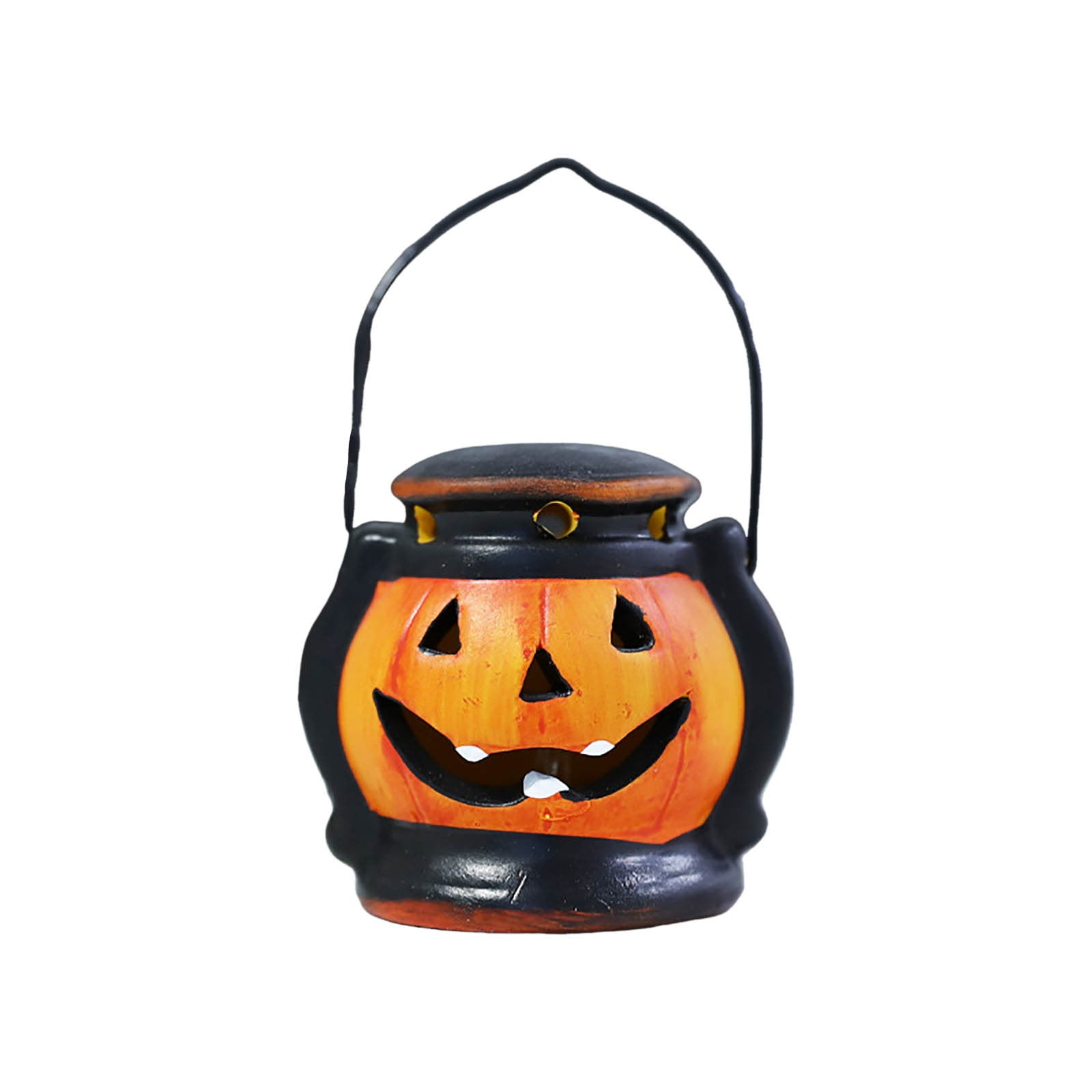 Halloween Pumpkin Luminous Hollowed Out Handheld Scene Decoration for ...