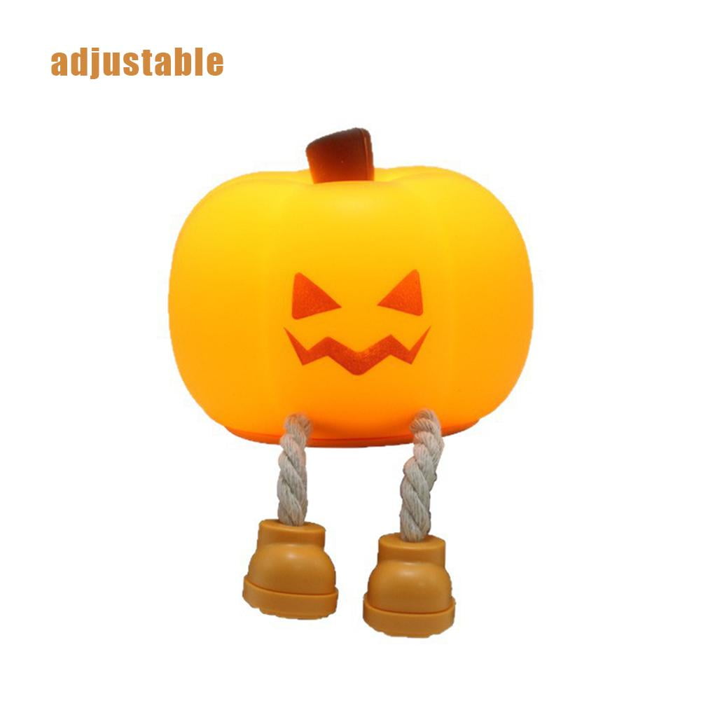 Halloween Pumpkin Night Light, Soft Silicone Cute Pumpkin Lamp with 3 ...