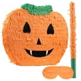 Halloween Pumpkin Pinata, 16"x120" Jack-O'-Lantern Large Pinata with ...