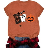 Boo T-shirt Halloween Shirts Horror Shirt Women's Spooky Tshirt Scary ...