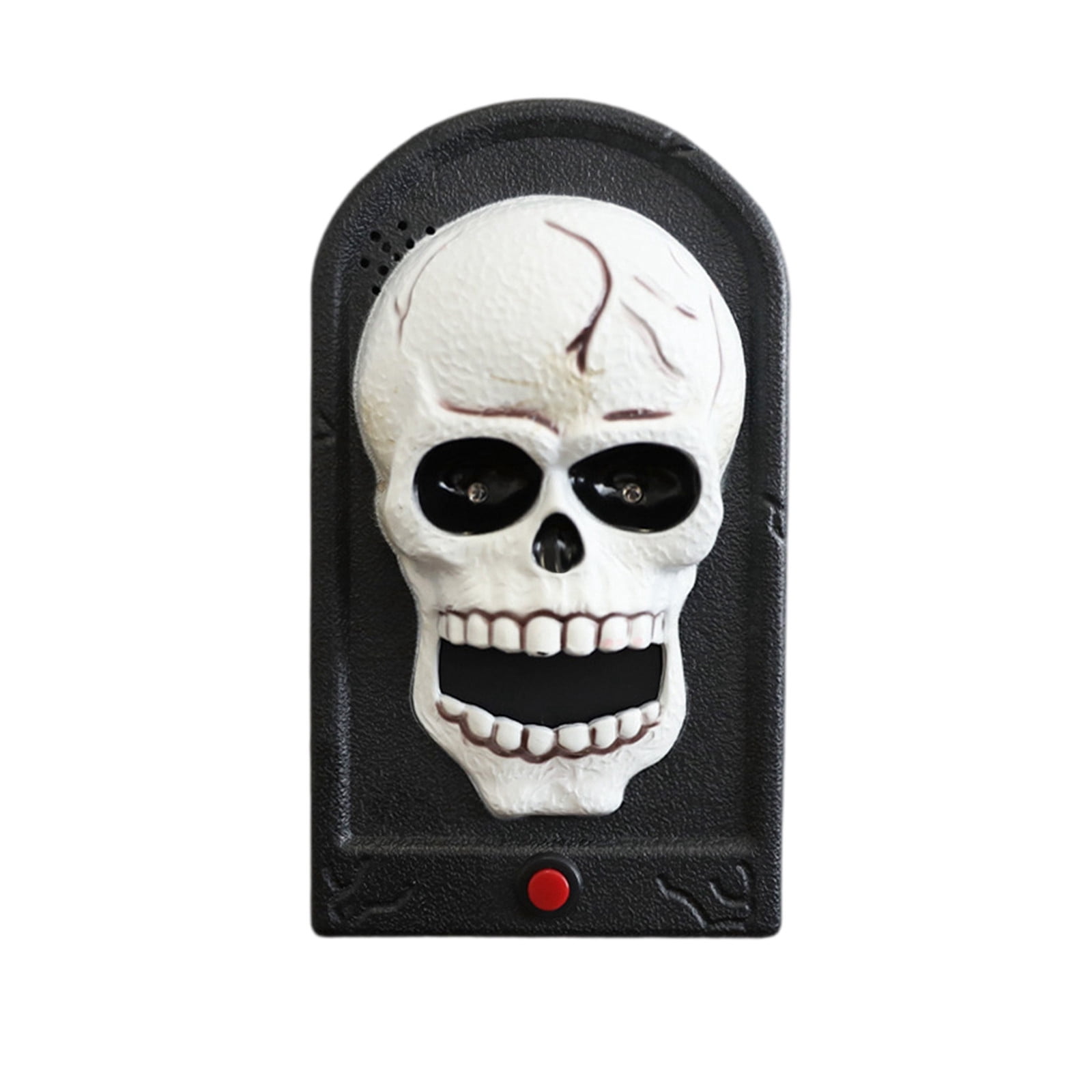 Halloween Pumpkin Skeleton Doorbell Creative Trick Toy, Can Emit Light ...