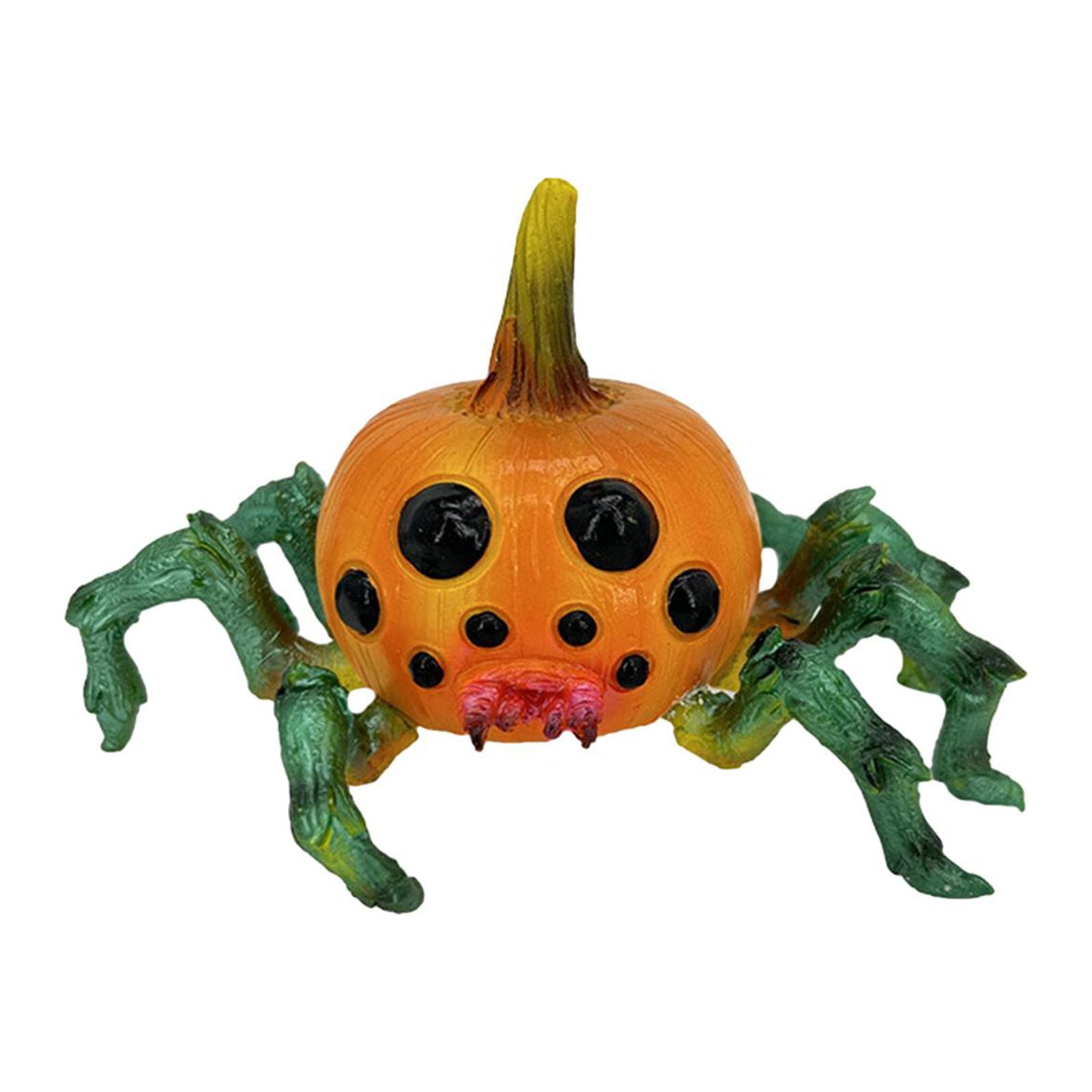 Halloween Pumpkin Spider Sculpture Creative Resin Crafts Lawn Decor ...