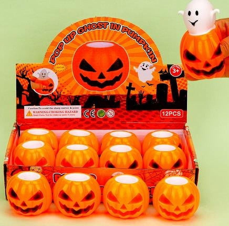 Halloween Pumpkin Stress Ball Toy | Spooky Squeezy Vent Therapy Ball ...