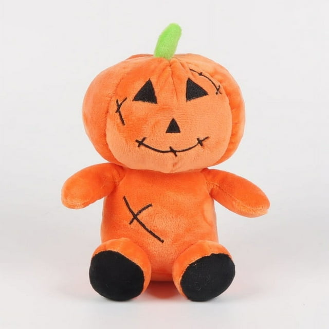 Halloween Pumpkin Stuffed Doll Funny Spooky Pumpkin Plush Dolls for Kid ...