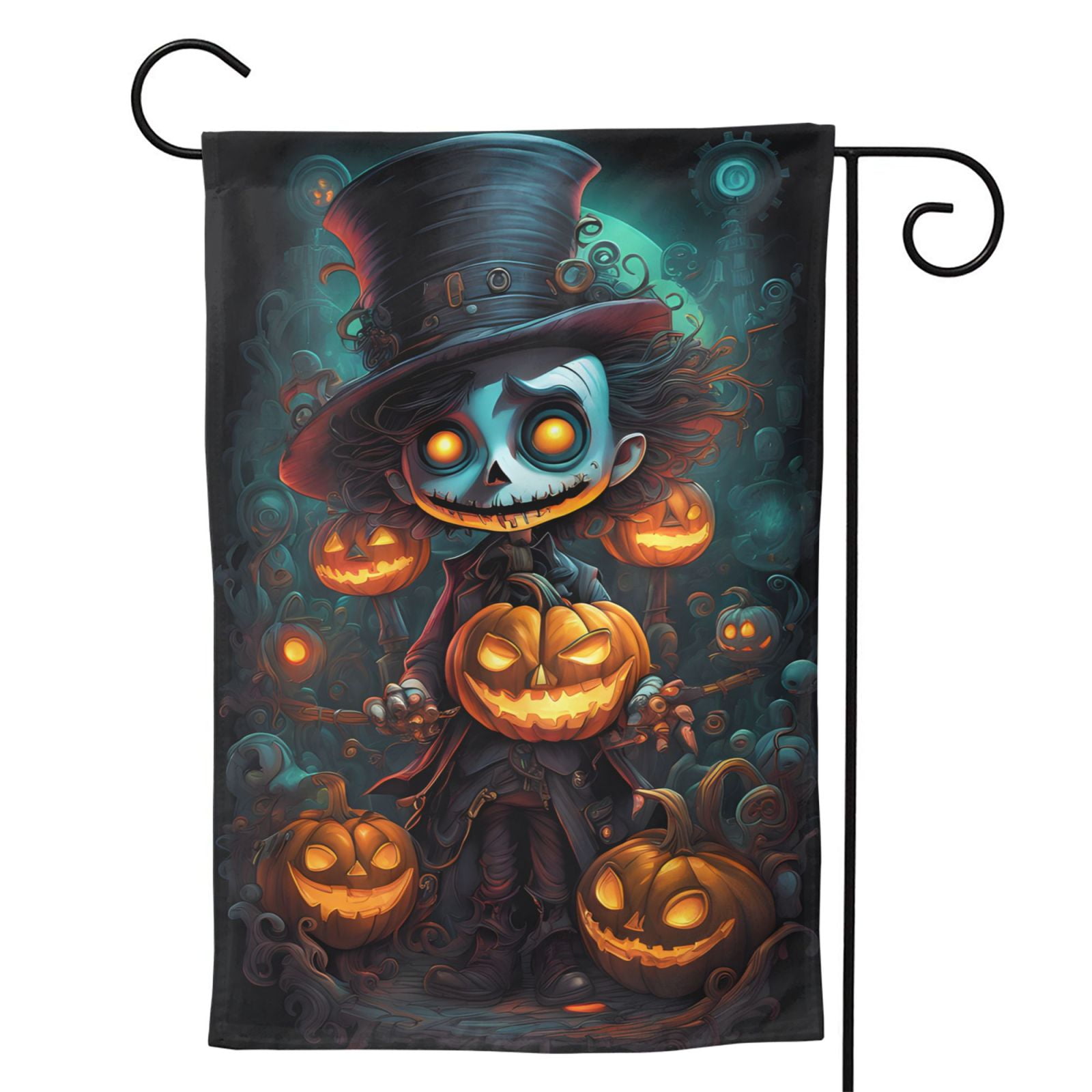 Halloween Pumpkin Zombie Garden Flag 12.5"X18" Outdoor Indoor Garden ...