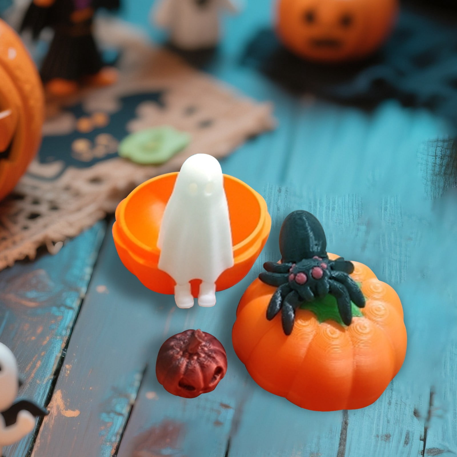 Halloween Pumpkins Decoration Pumpkin Egg Toys Set Halloween Party ...