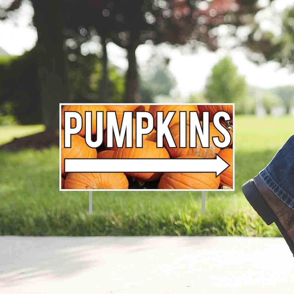 Halloween Pumpkins Directional Yard Sign - Walmart.com