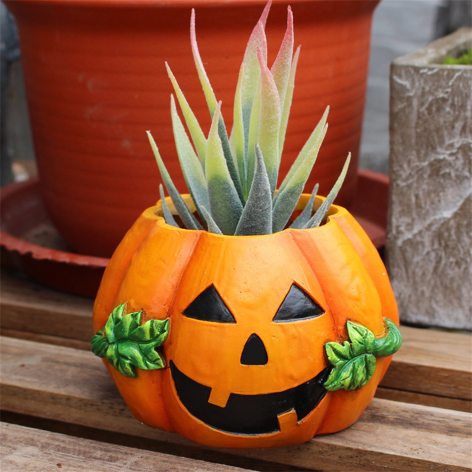 Halloween Pumpkins Halloween Pumpkin Planter Pot, Jack-O’-Lantern ...