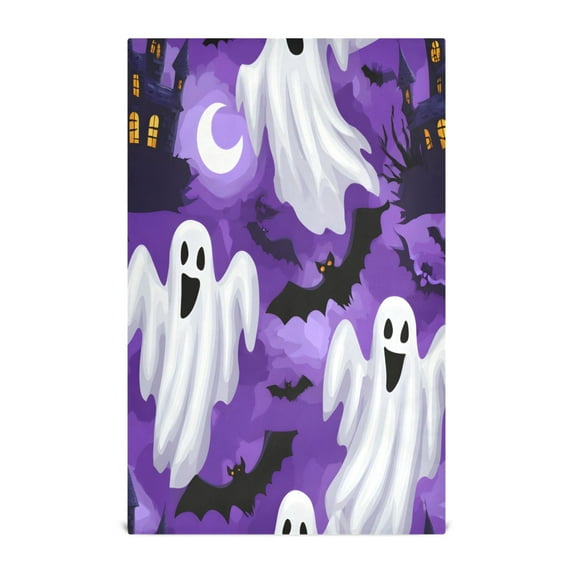 Halloween Purple Element Kitchen Towels Dishcloth Decorative Waffle ...