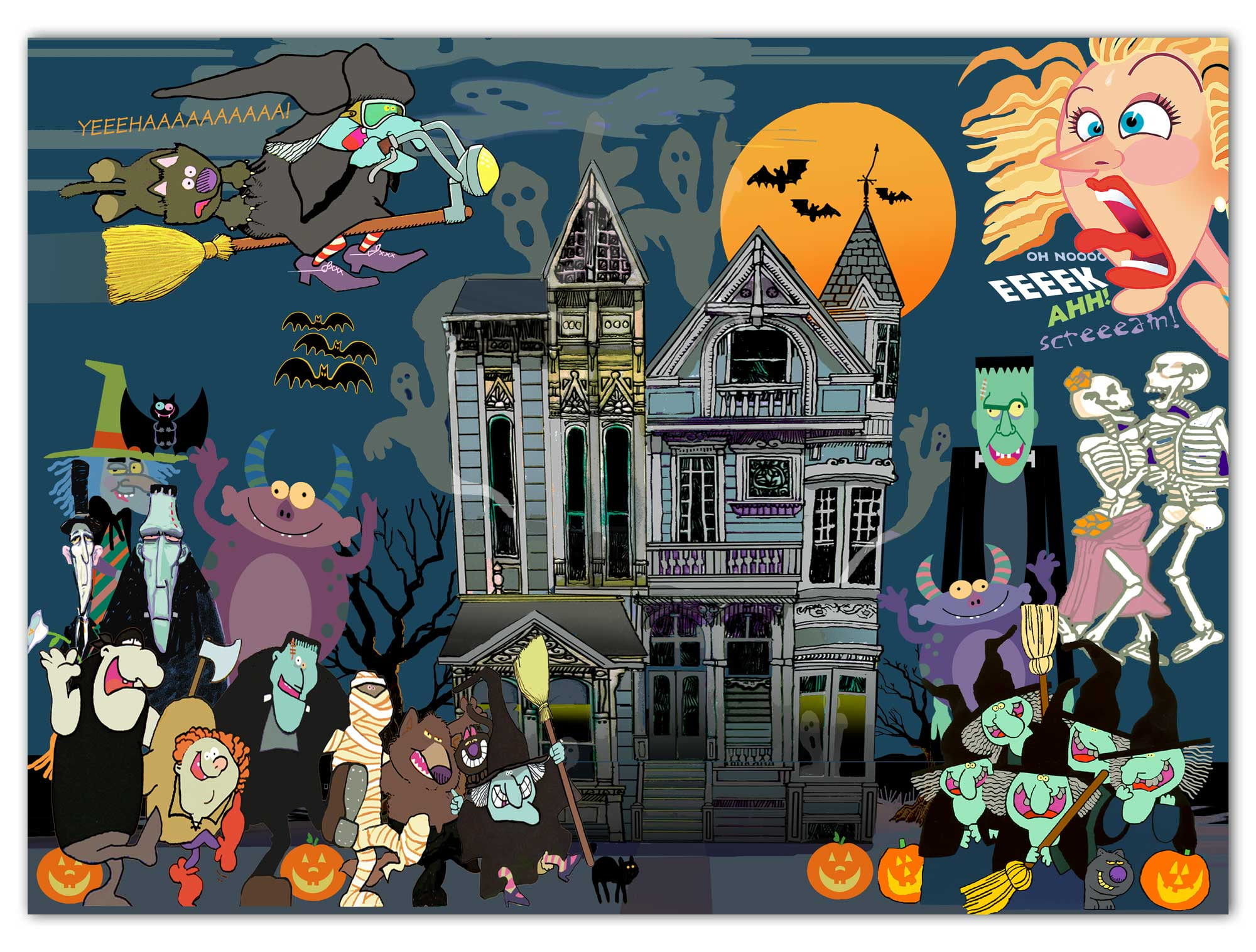 Halloween Puzzle - 500 Piece Halloween Jigsaw Puzzle - Awesome ...