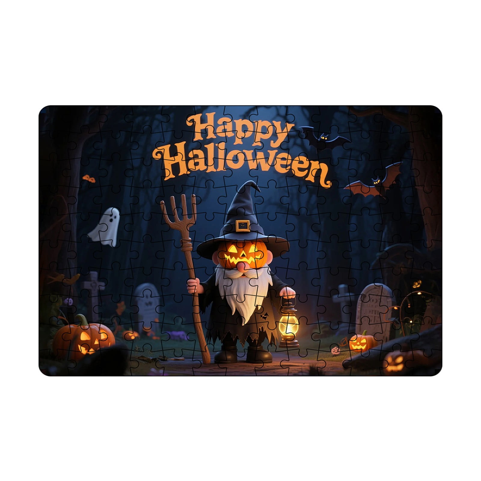 Halloween Puzzle Set Educational Family Game Night Toy with Numbered ...