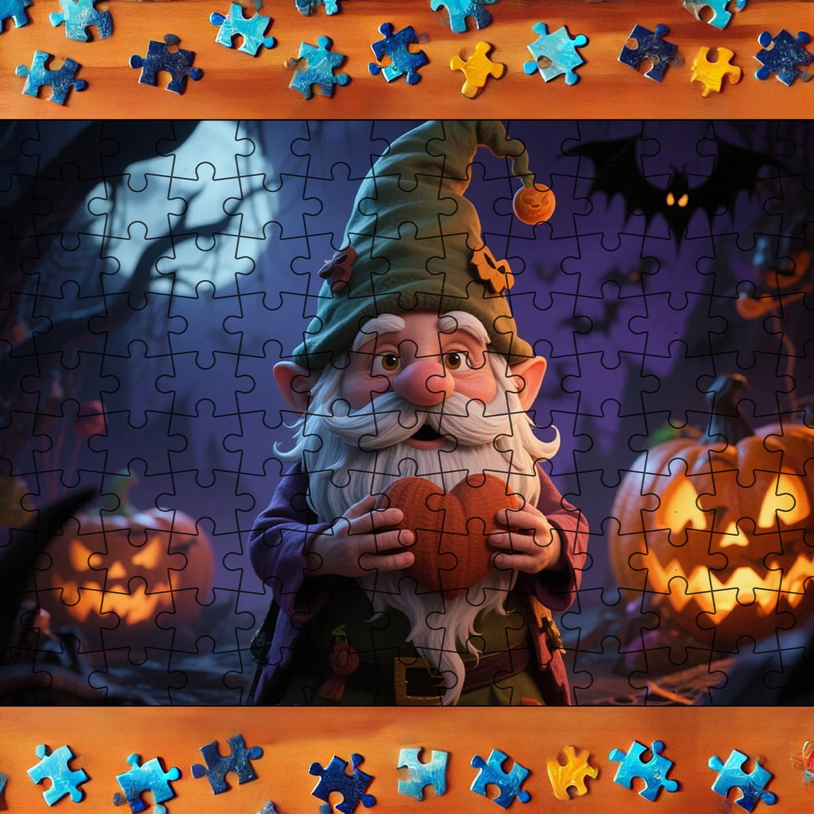 Halloween Themed Puzzle Set Educational for Kids Family Game Night ...