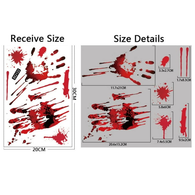 Halloween Pvc Glass Window Static Stickers Terrifying Ghostly And ...