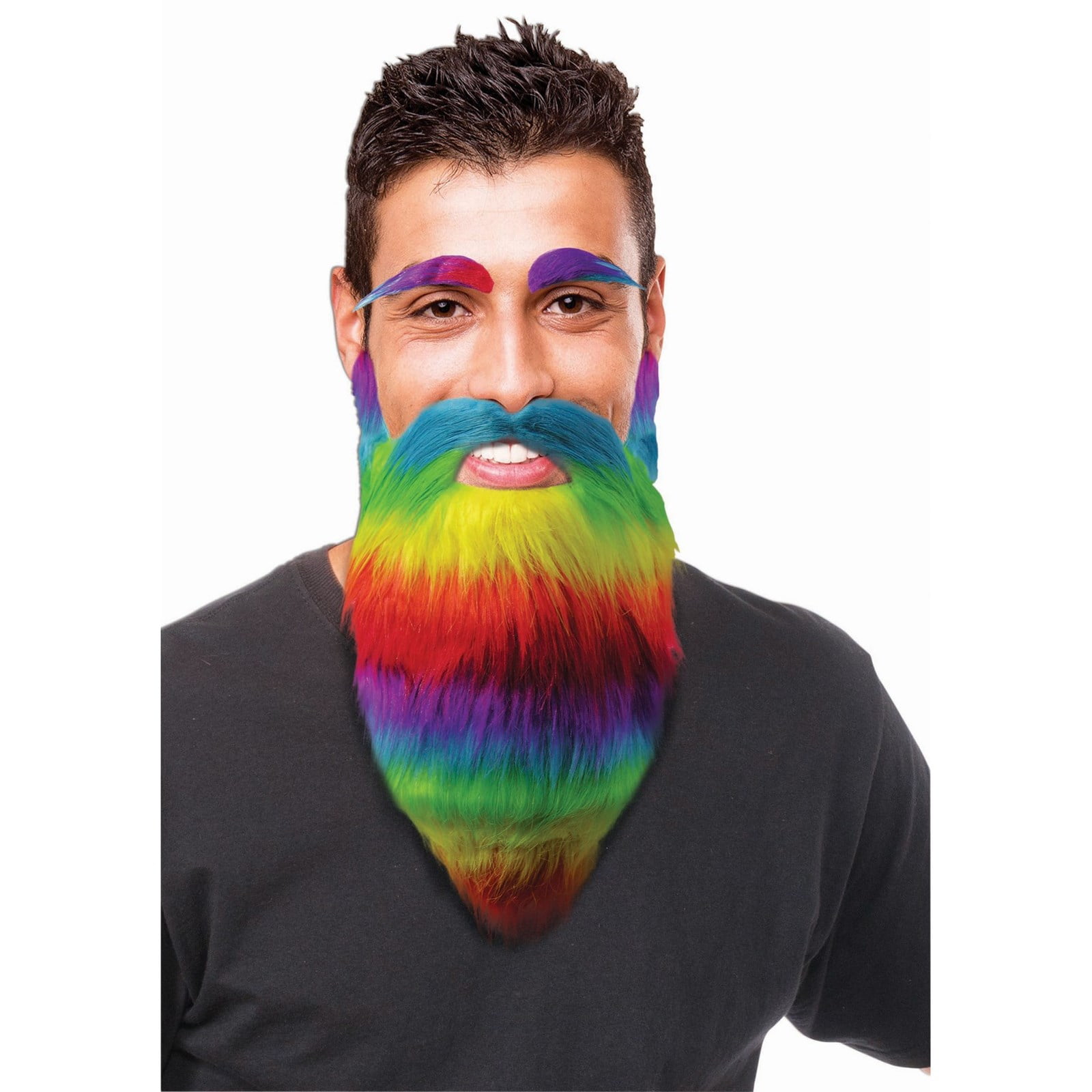 Halloween Rainbow Eyebrow & Beard - Walmart.com