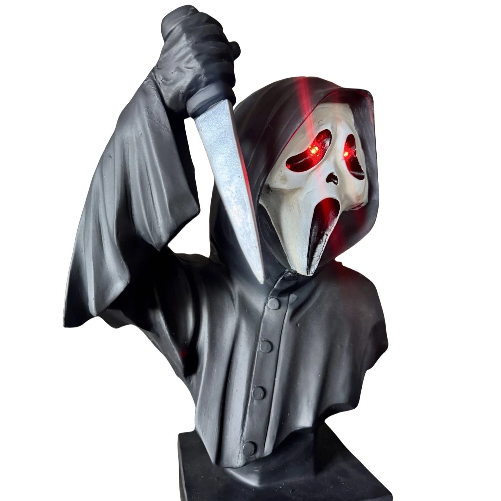 Halloween Very Rare Scream Ghost Face Lit Eyes Figurine - Ghost Face ...
