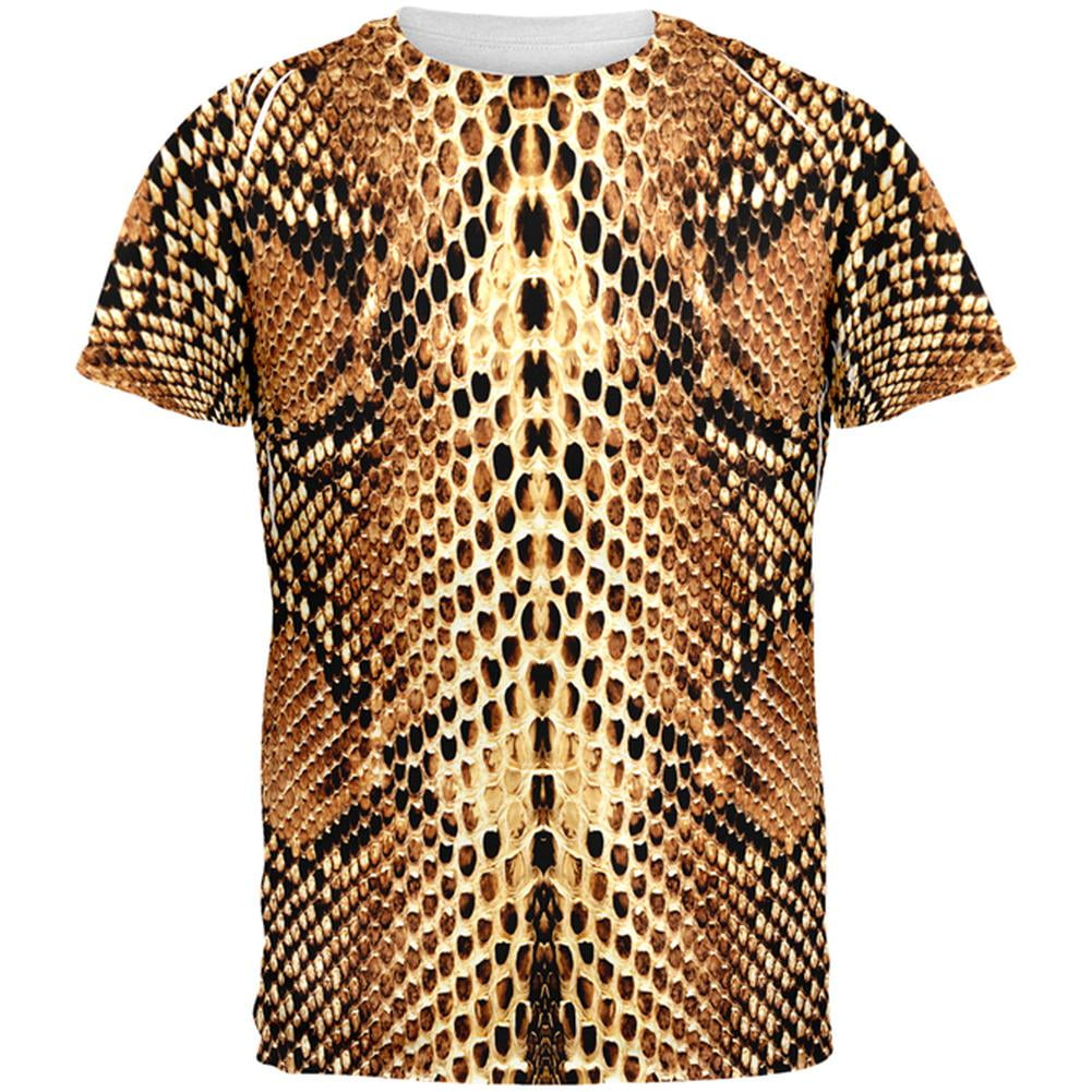 Halloween Rattlesnake Snake Snakeskin Costume All Over Mens T Shirt ...