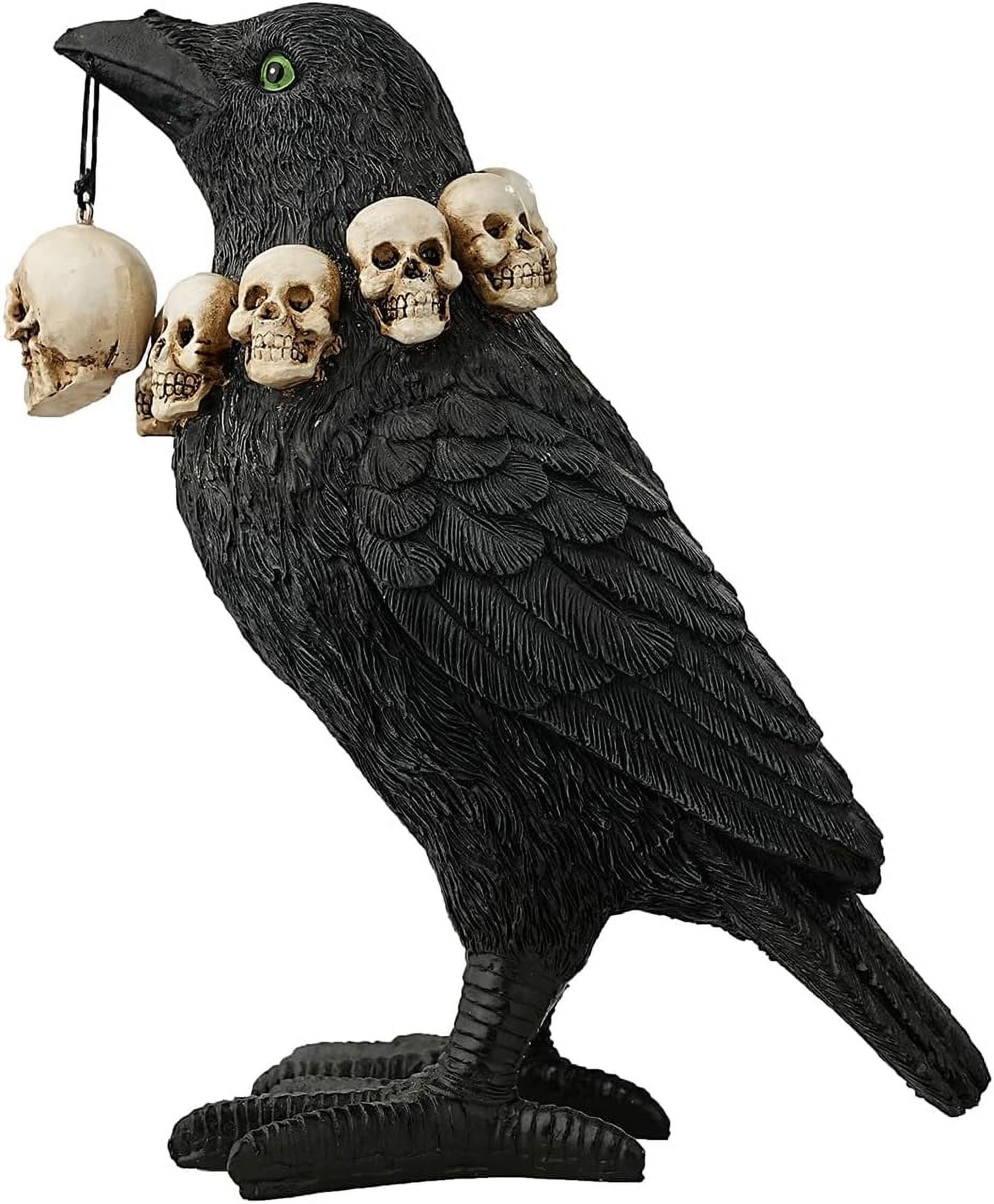 Halloween Raven Decor, Black Crows for Halloween Decorations, Raven ...