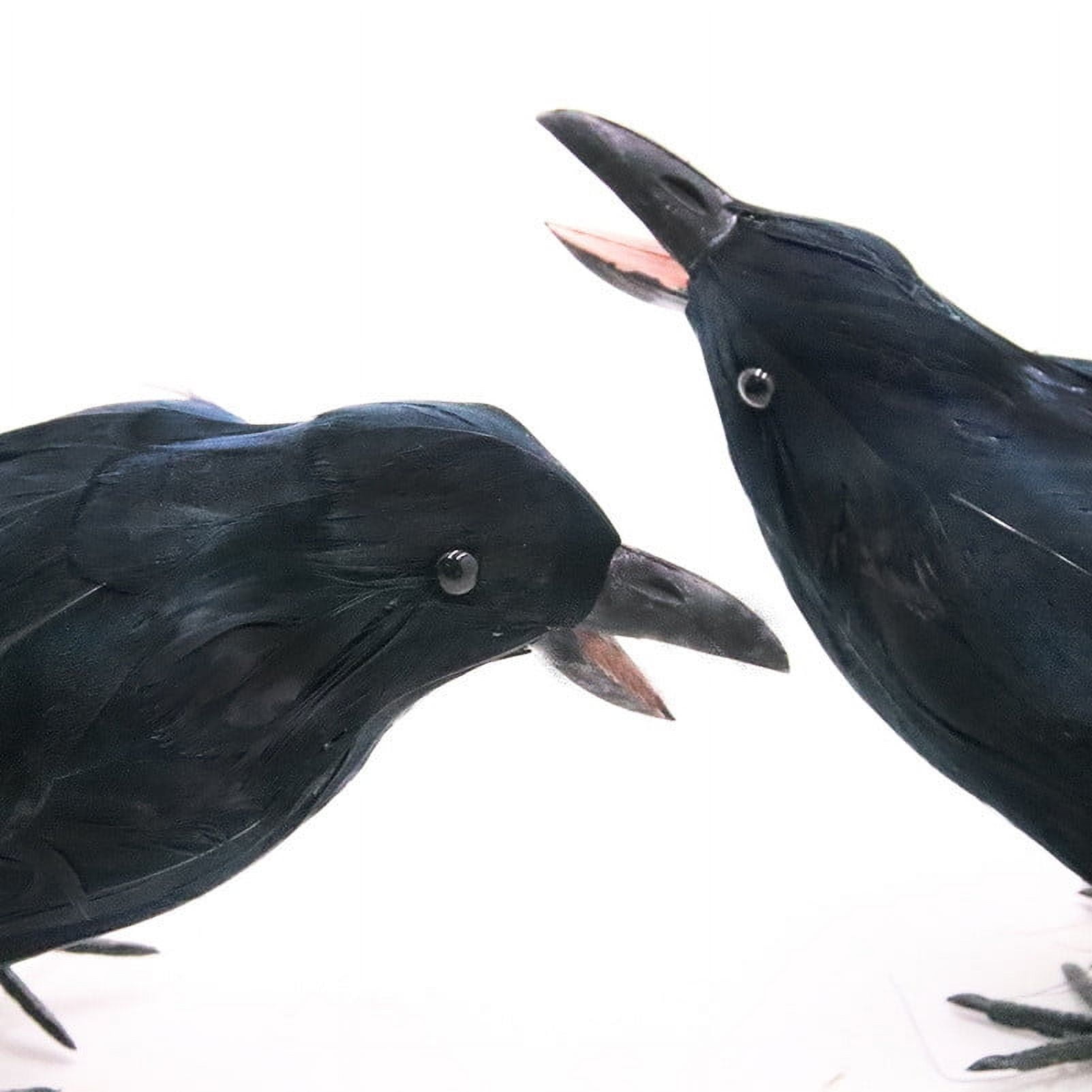 Halloween Realistic Crow,2025 nEW 9.84" Extra Large Black Feathered ...