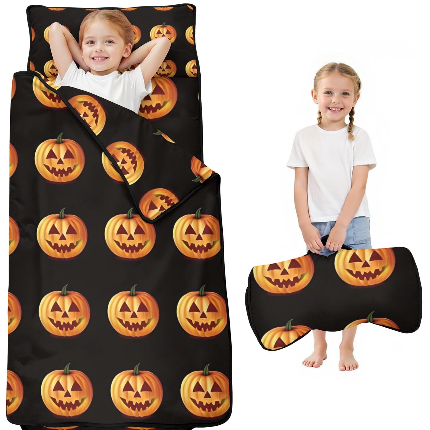 Halloween Realistic Pumpkins Pattern Toddler Nap Mats for Kids ...