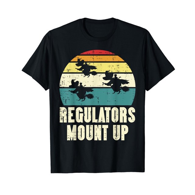Halloween Regulators Mount Up Retro Costume Men Women Girls Kids T ...