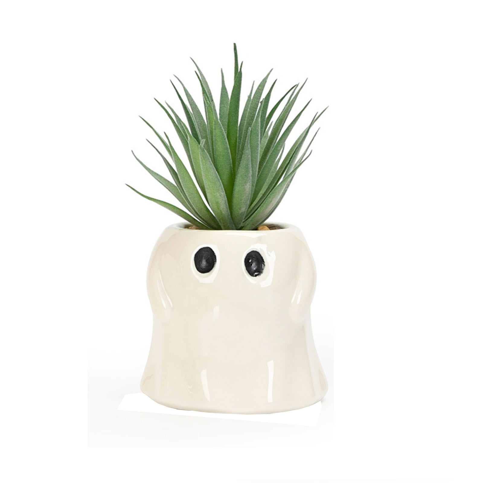 Halloween Resin Flower Pot 1PC, 4-Inch Ghost Planter with Drainage Hole ...