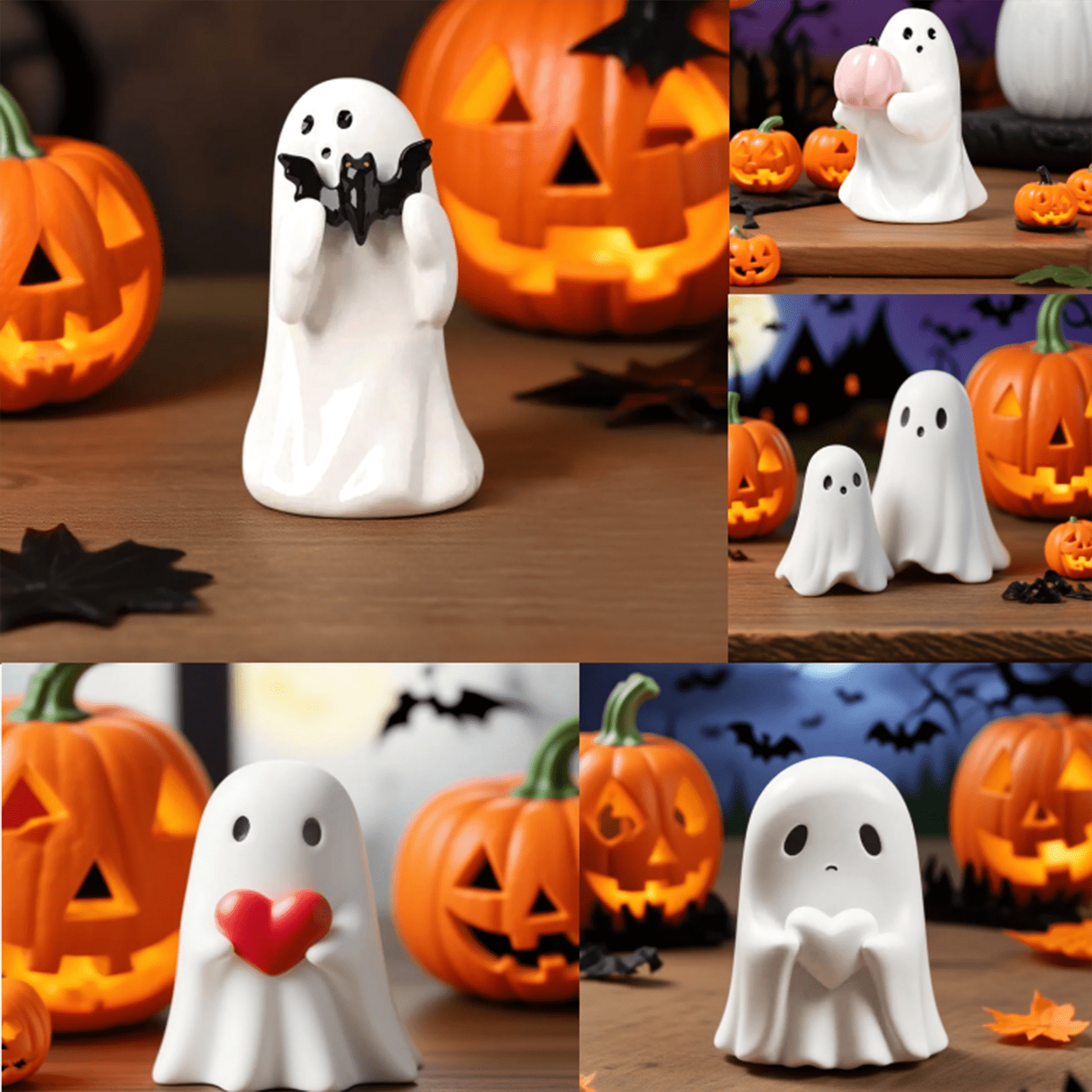 Halloween Resin Ghost Decor Ghost Ghost Statue - Walmart.com