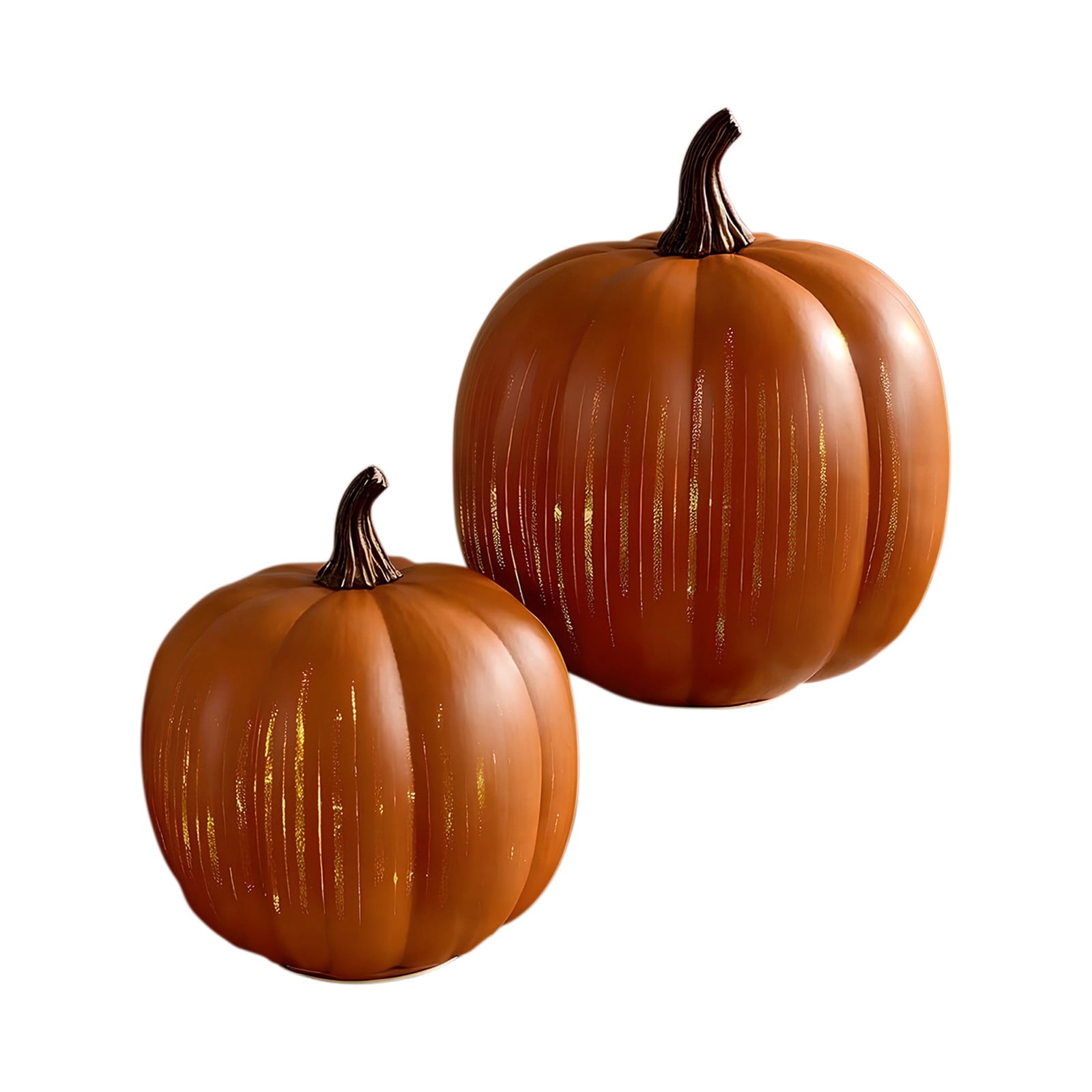 Halloween Resin Pumpkin Decor Illuminated Starry Night Glass Pumpkins ...