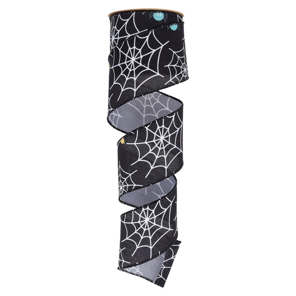 Halloween Ribbon DIY Wired Edge Ribbon,5 Yards 2.5In Halloween ...