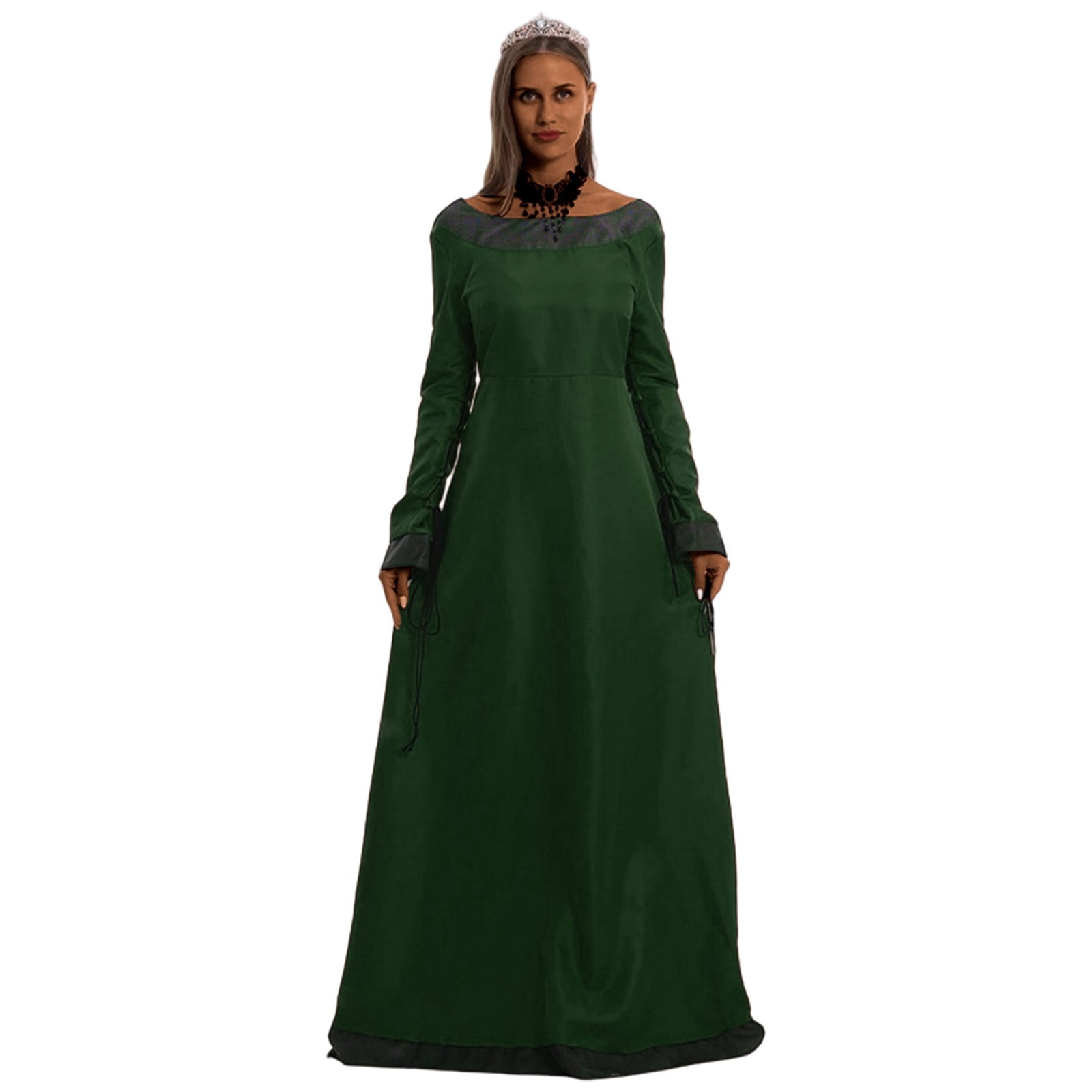 Halloween Roleplay Clothes Elegant Gothic Cosplay Dress Women'S Long ...