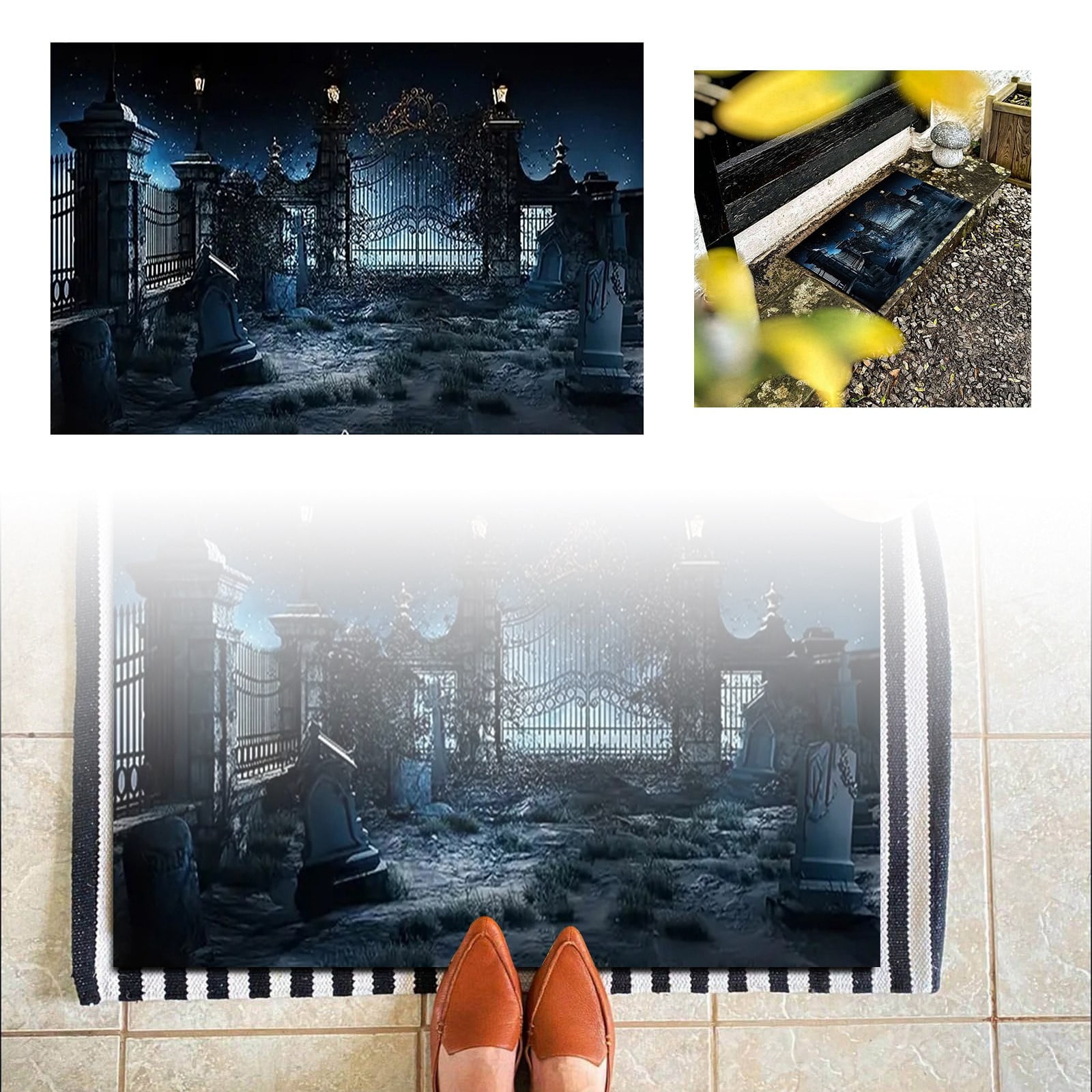 Halloween Rugs, Halloween Decorations, Halloween Skeleton Backdrop ...