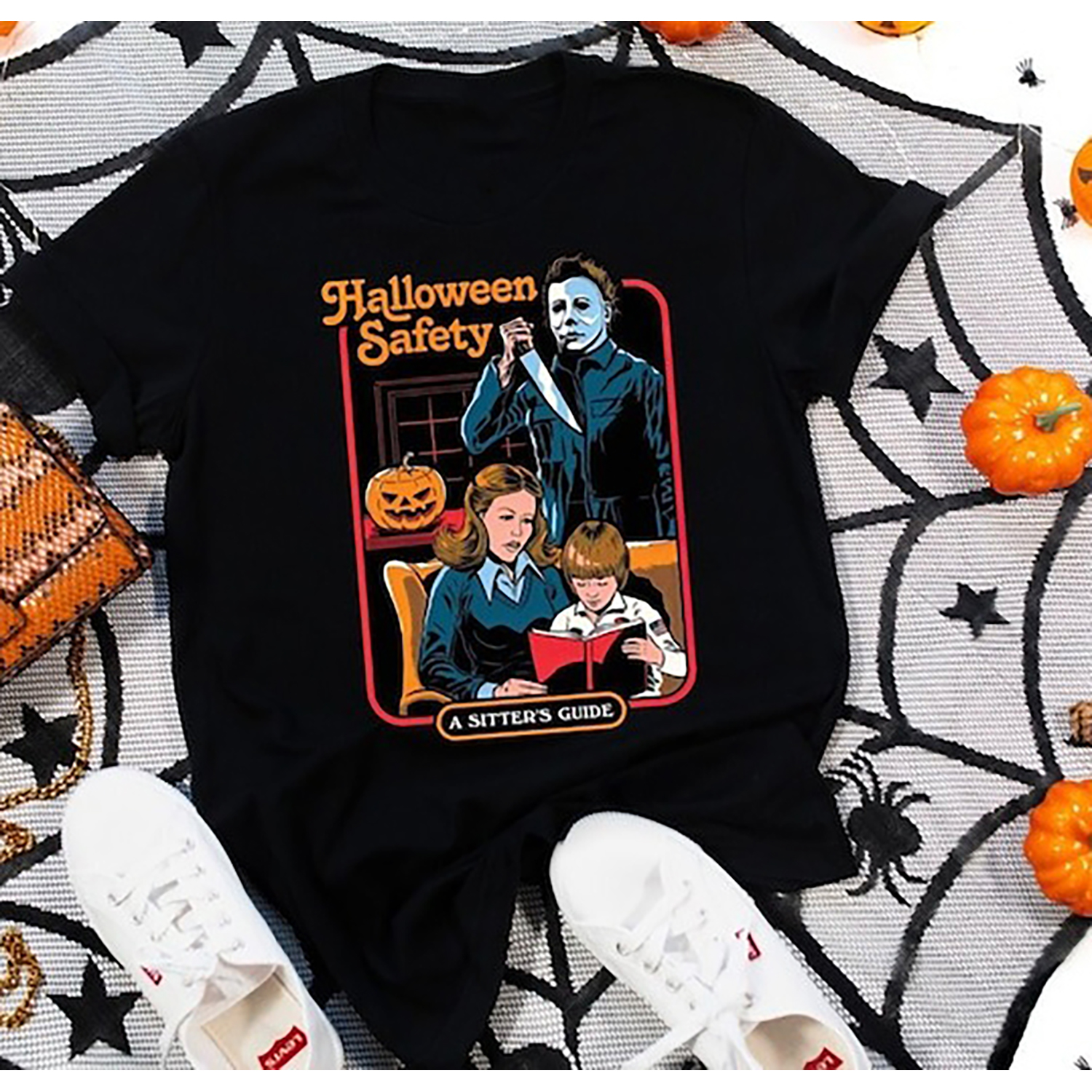 Halloween Safety Shirt, Horror Movie Shirt, Movie Night Tee, A Sitter’s ...