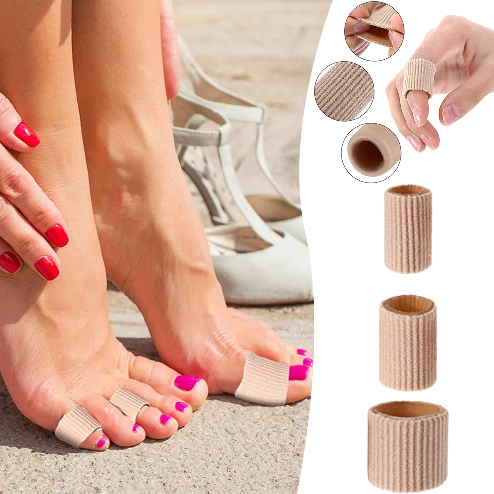 Halloween Savings 2024 Foot Masks,16 PCs Toe Cushion Tube Toe Tubes ...