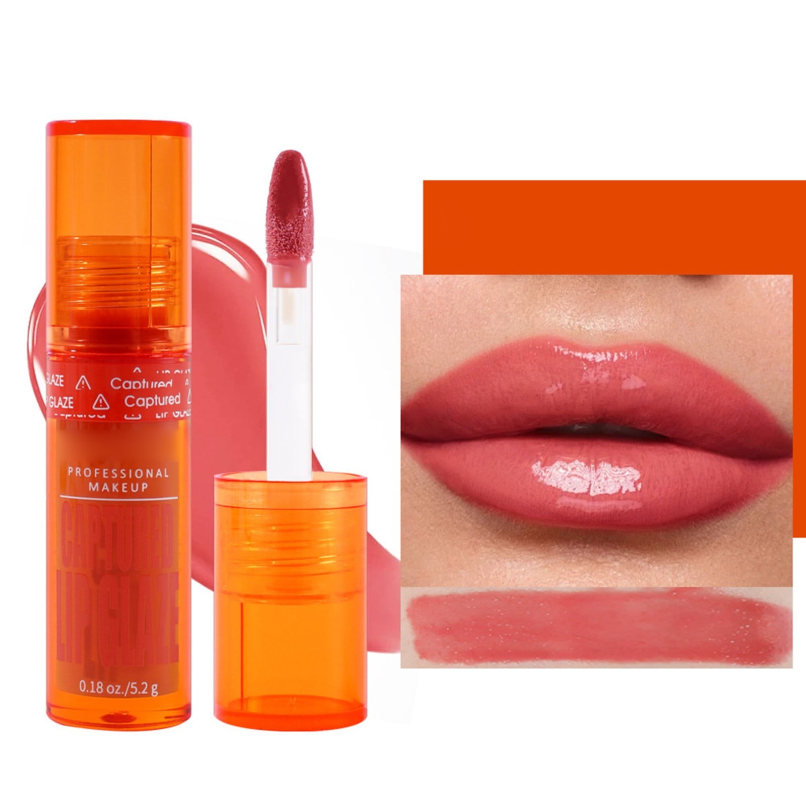 Halloween Savings 2024 Lip Glosses,Amber Lip Gloss With M Irror Finish ...