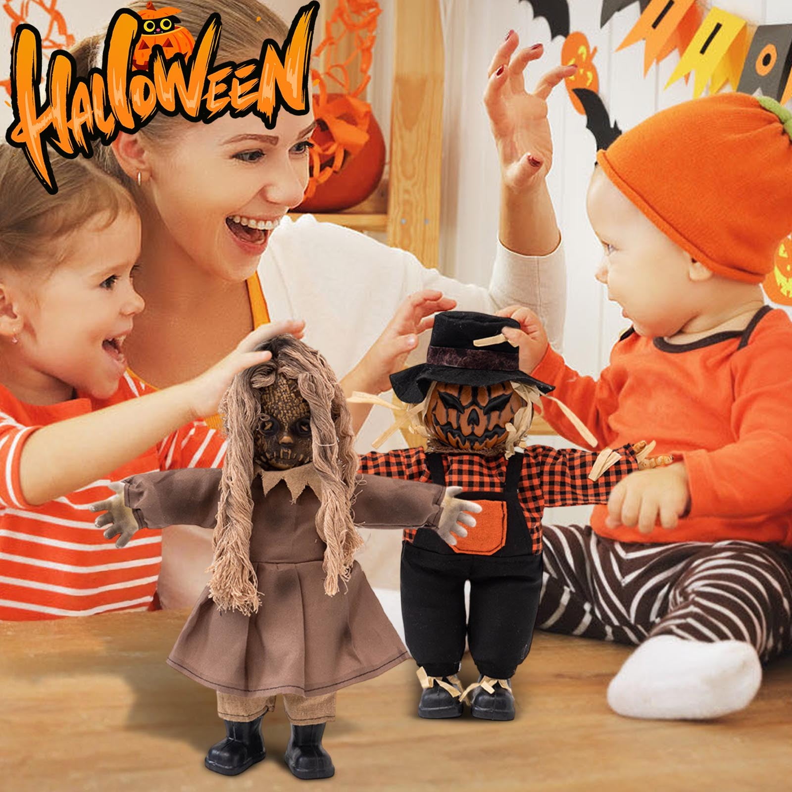 Halloween Scary Decorations Horror Doll Ornament Halloween Decoration ...