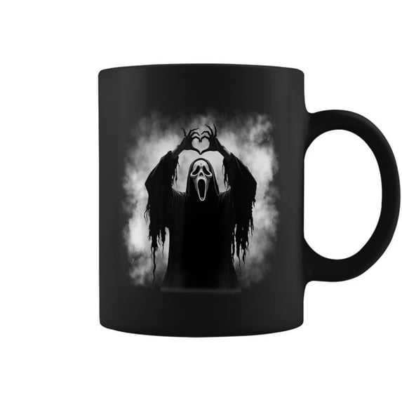 Halloween Scary Face Horror Creepy Ghost Heart Hands Spooky Coffee Mugs ...