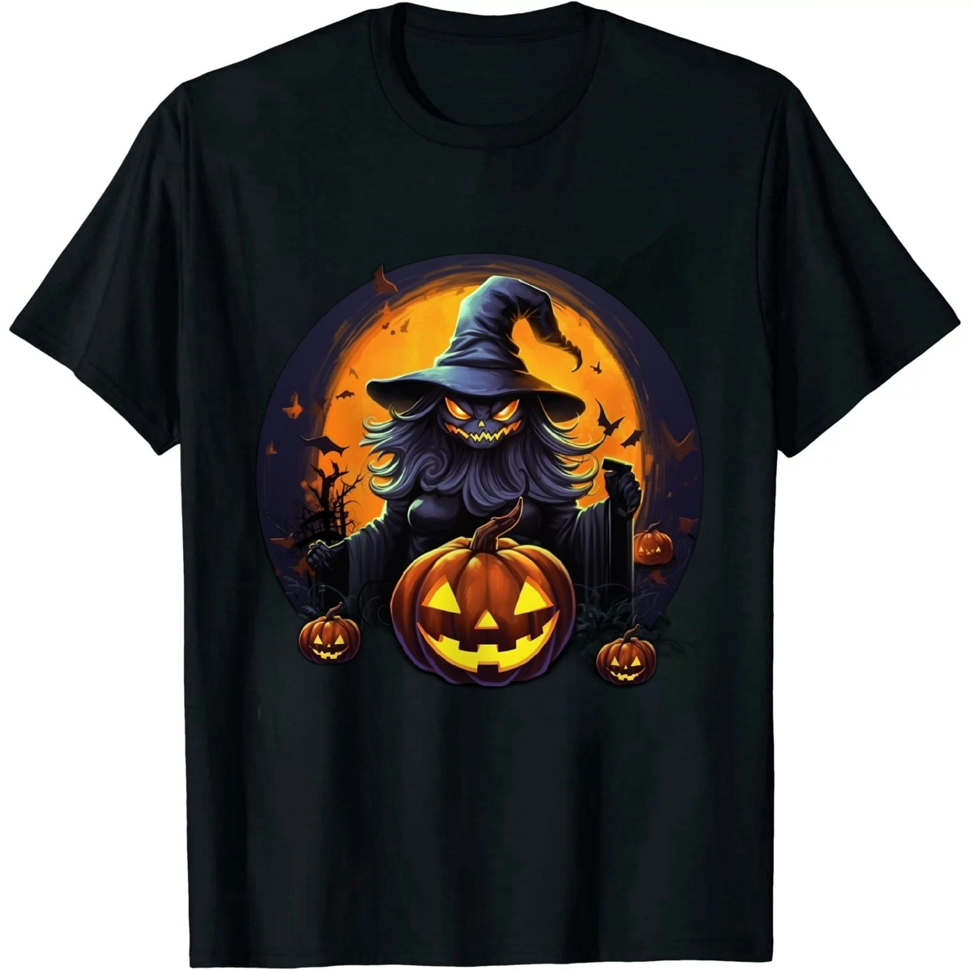 Halloween Scary Gaming Jack O Lantern Pumpkin Face Gamer T-Shirt 0506 ...