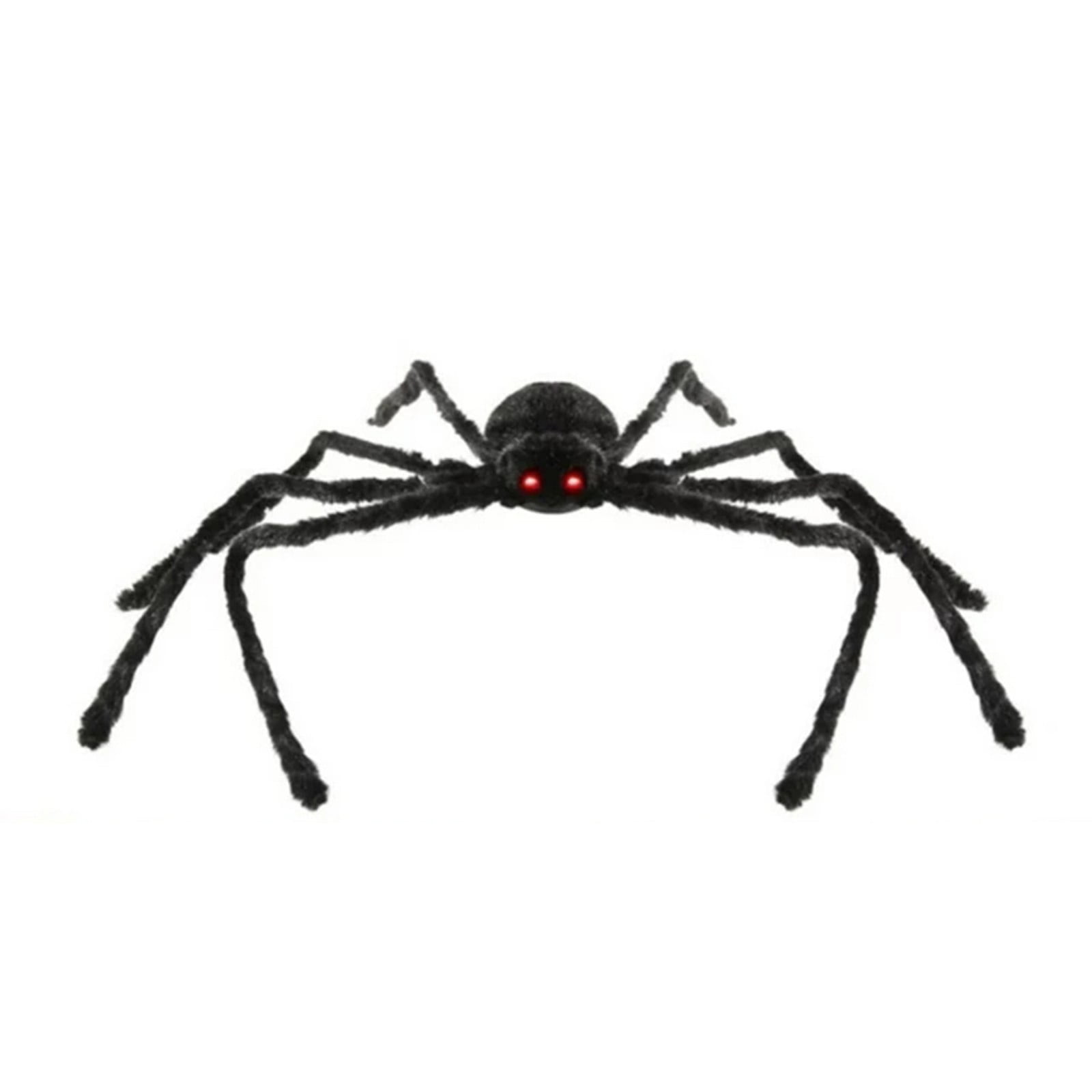 Halloween Scary Giant Spider Fake Large Foldable Black Hairy Spider ...