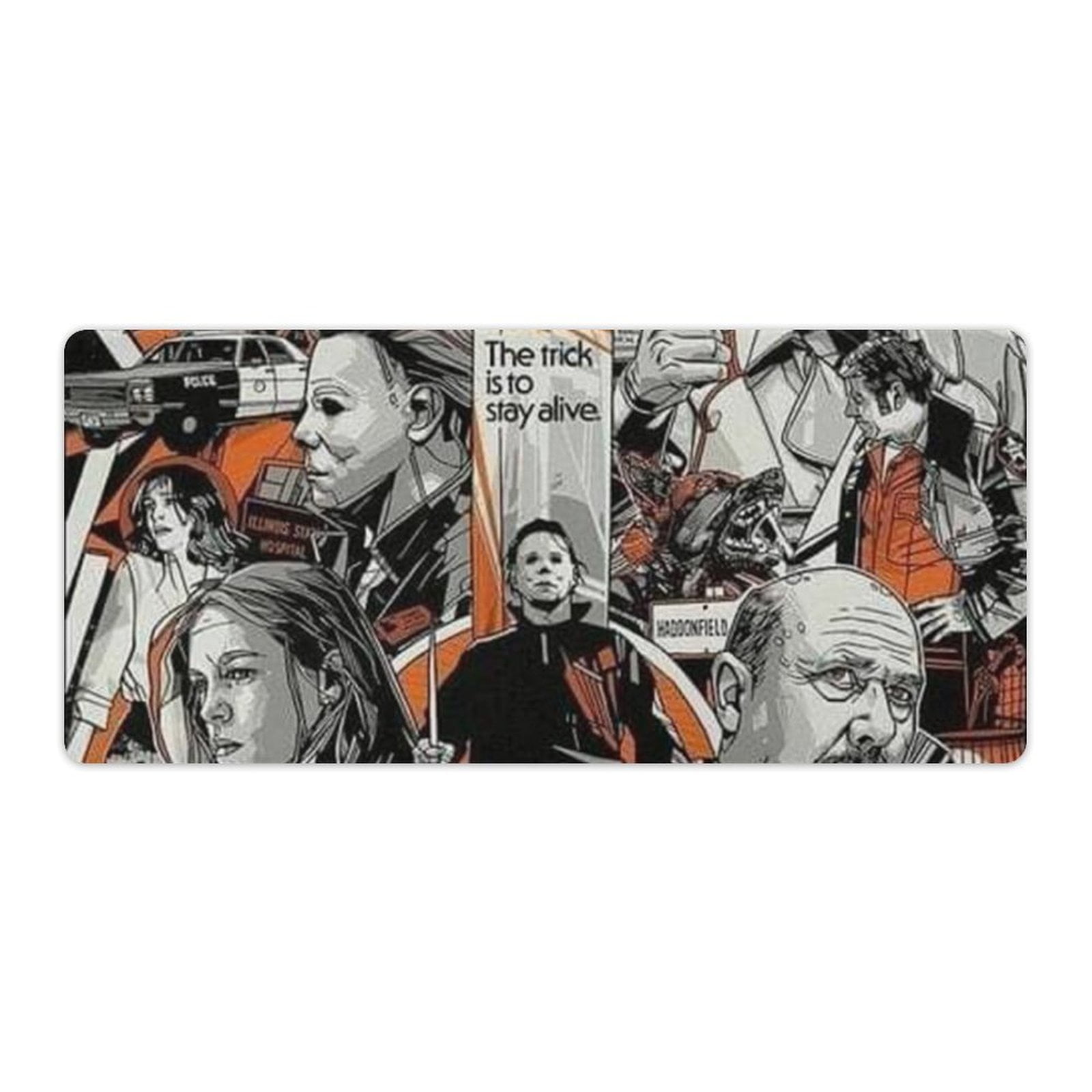 Halloween Scary Michael Myers Extended Gaming Mouse Pad No-sliped Large ...
