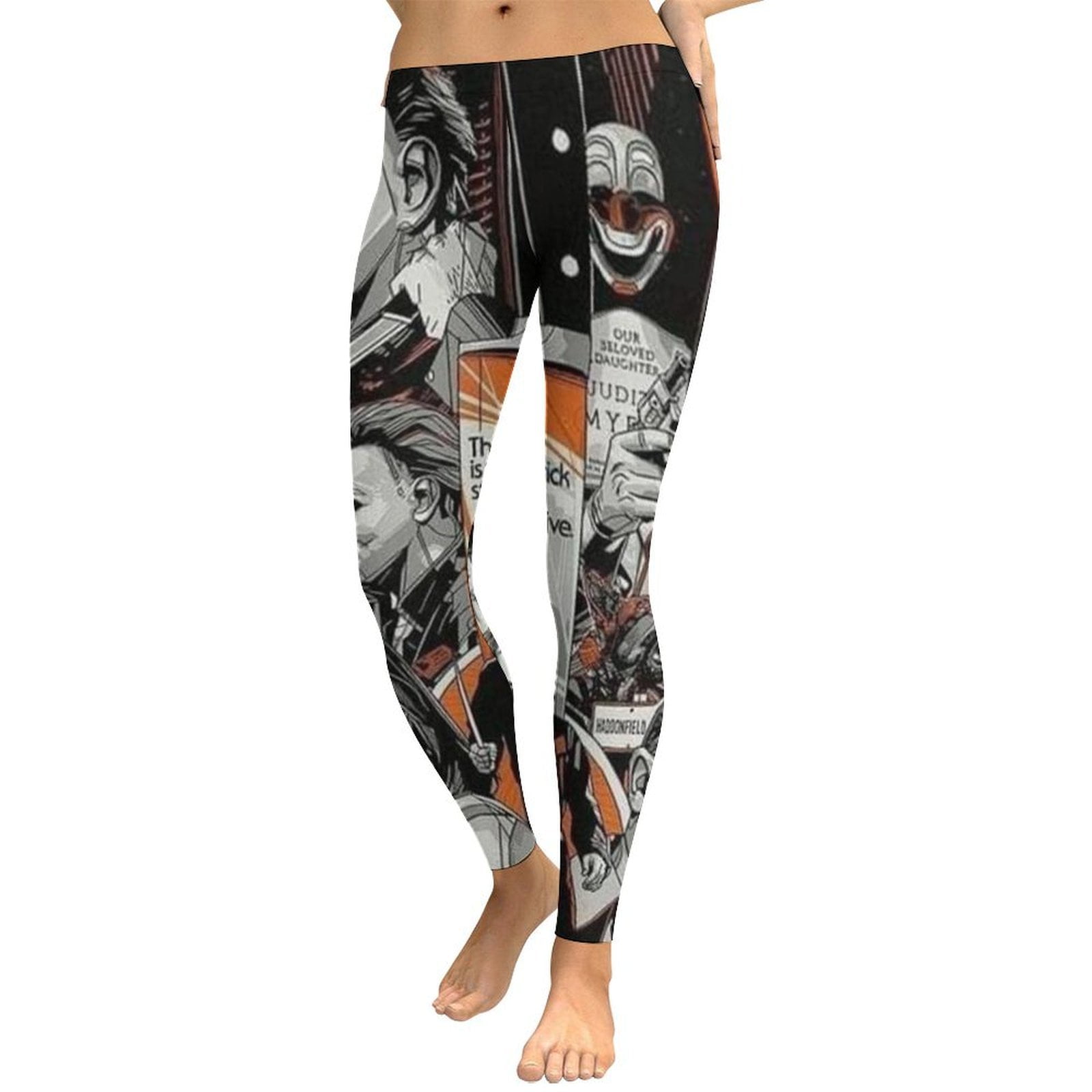 Halloween Scary Michael Myers Women's Yoga Pants High Waisted Tummy ...