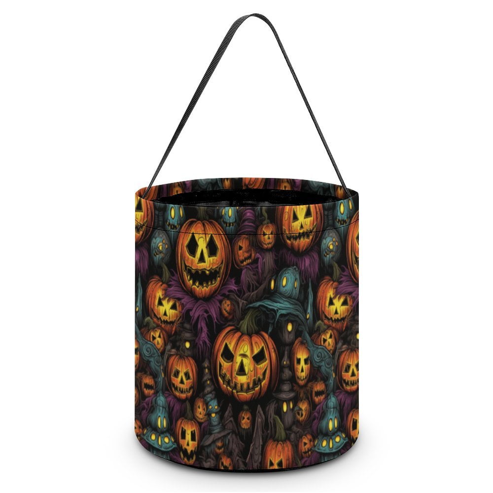 Halloween Scary Pumpkins Halloween Treat Bags Reusable Portable ...