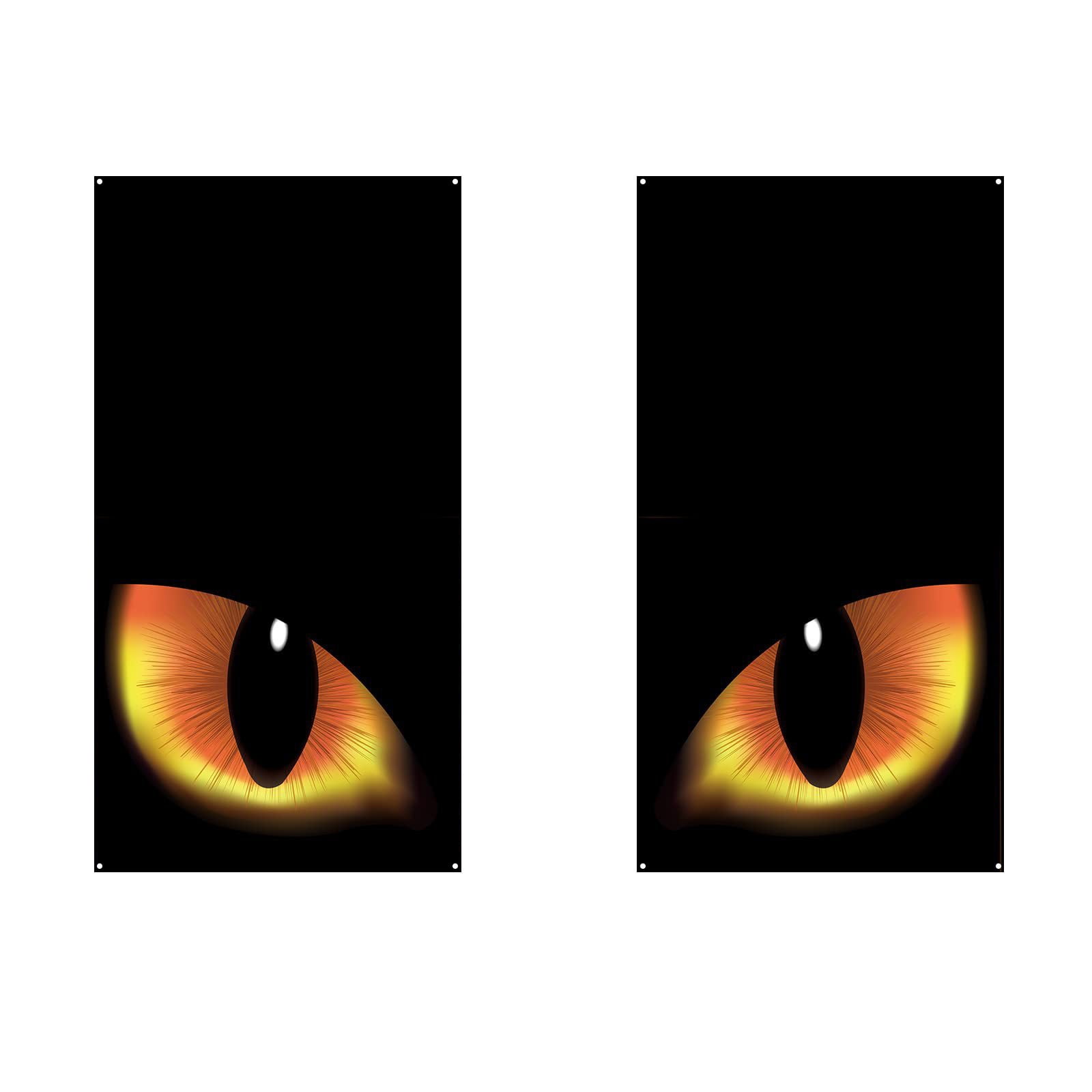 Halloween Scary Window Stickers,Spooky Eyes Window Door Cover Halloween ...