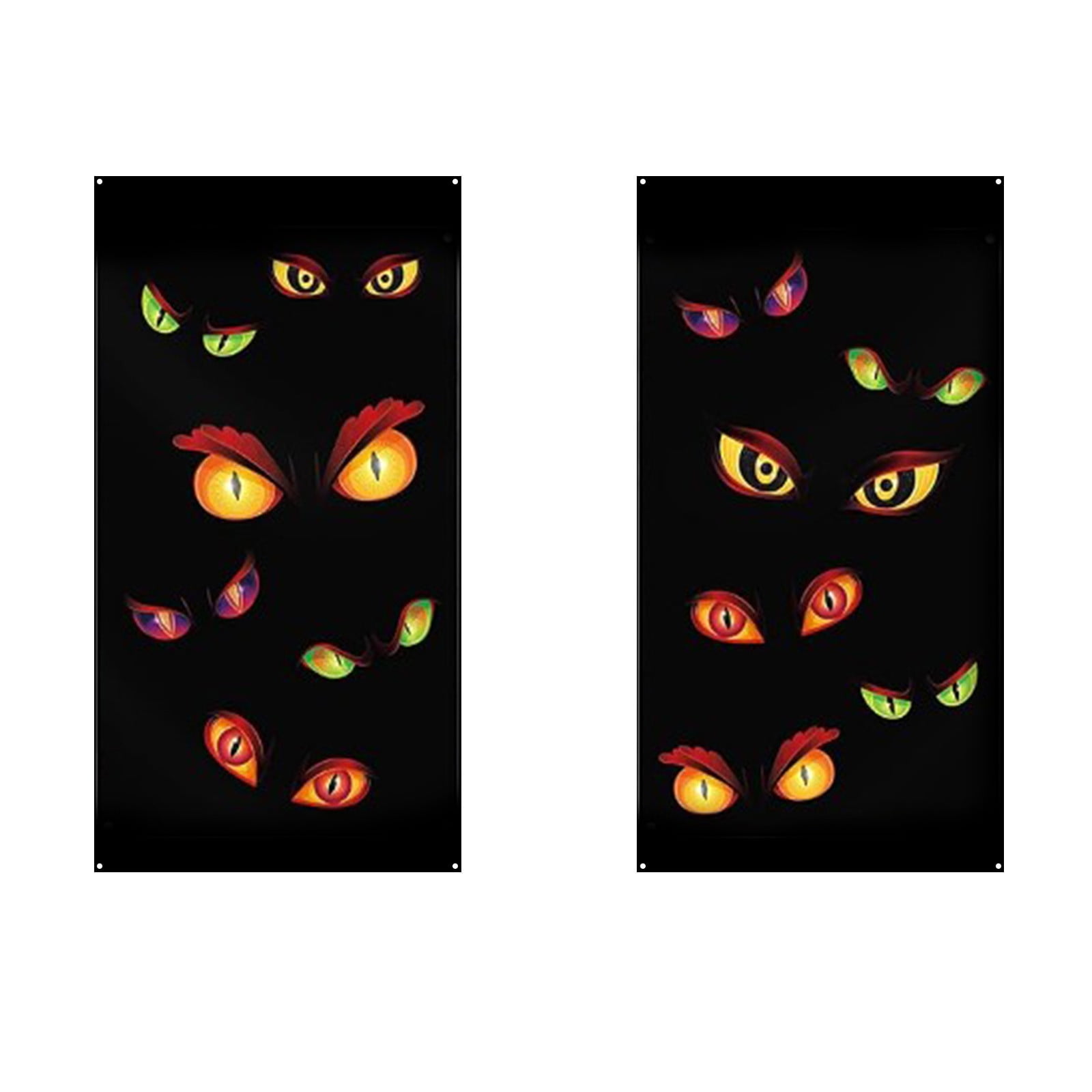 Halloween Scary Window Stickers,Spooky Eyes Window Door Cover Halloween ...
